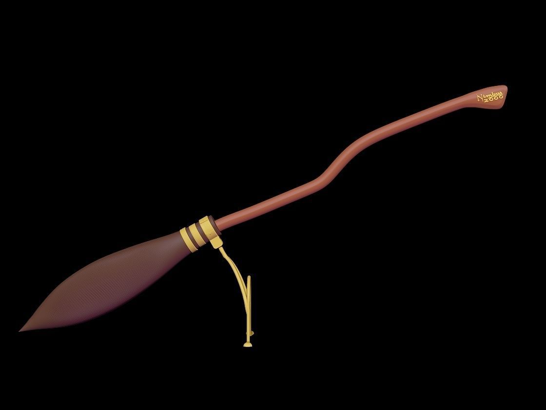 Harry Potter Nimbus 2000 broom 3d digital download 3D model 3D ...