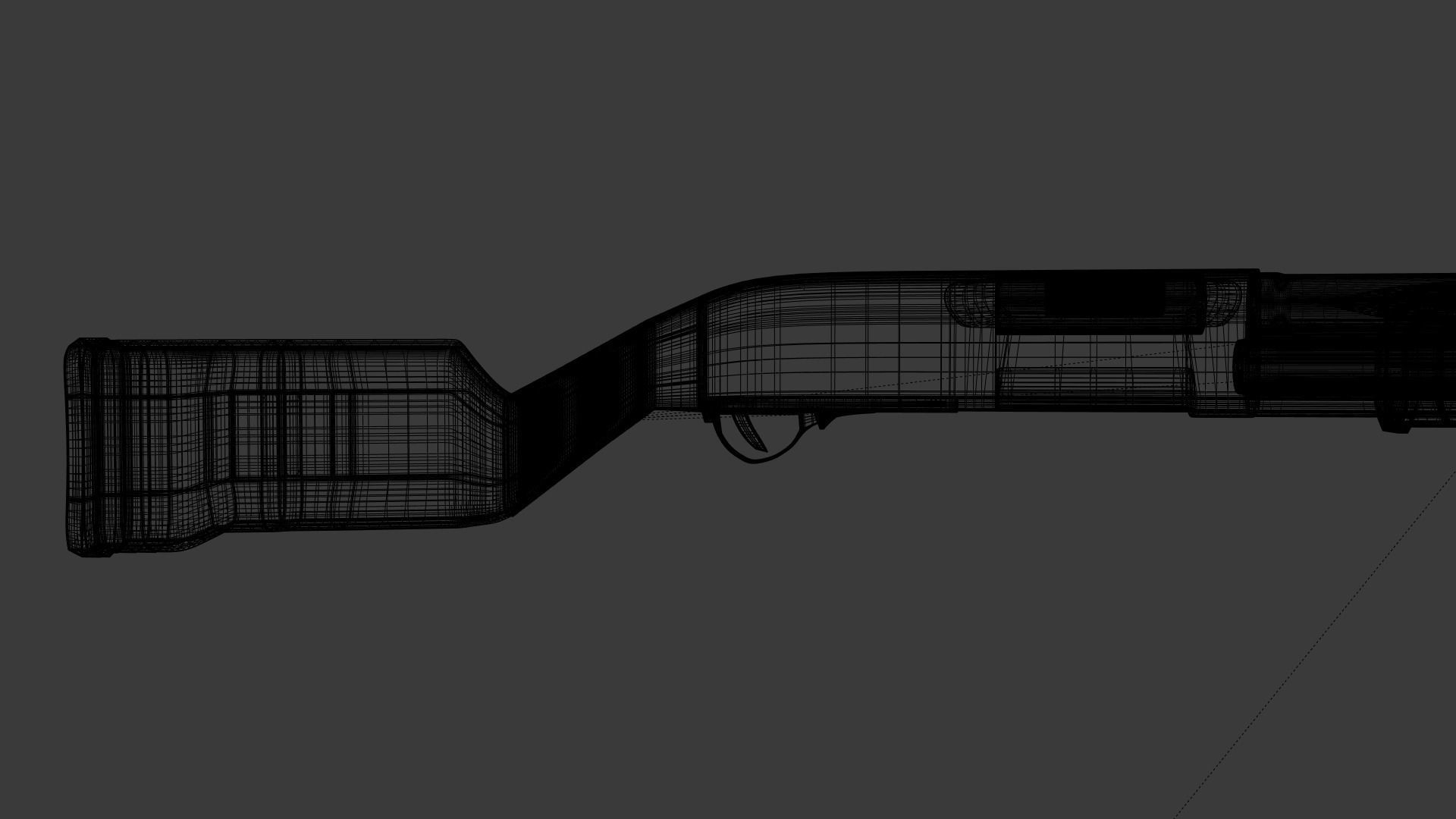 Remington Model 870 Custom 3D model | CGTrader