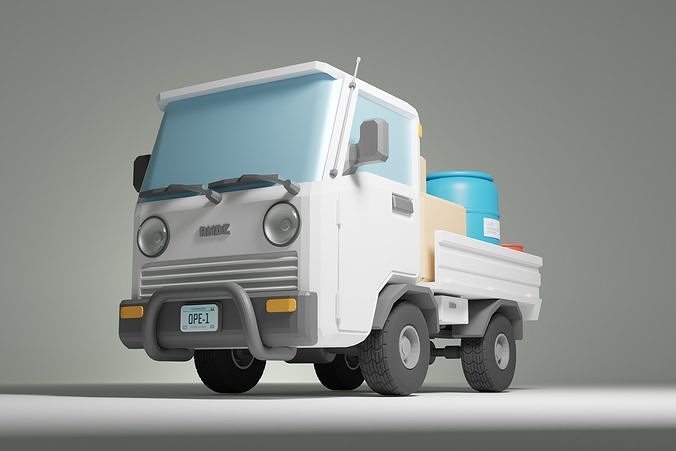 Suzuki Carry Kei Truck free 3D model 3D printable | CGTrader