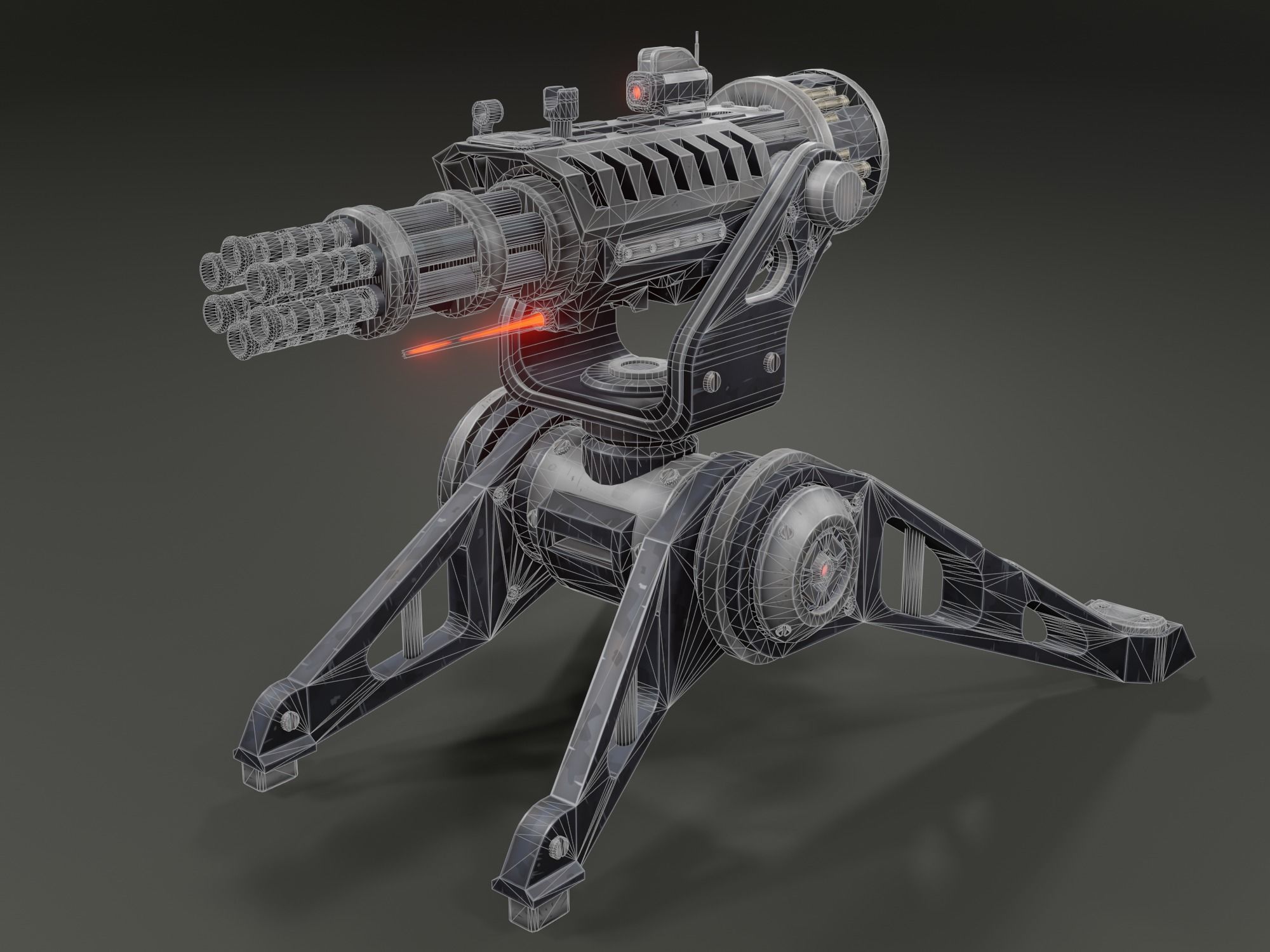 3D model Stylized turret VR / AR / low-poly | CGTrader