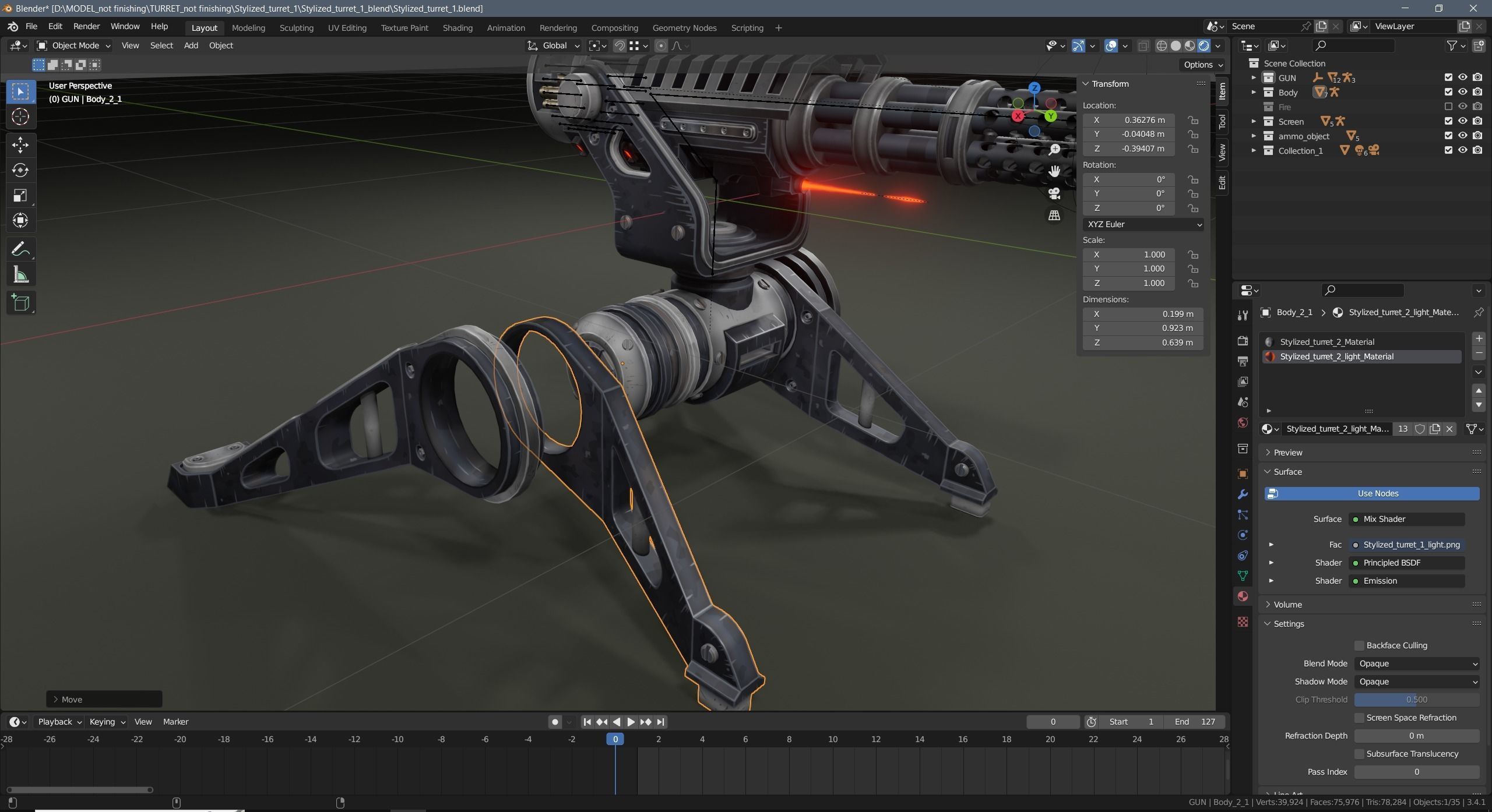 3D model Stylized turret VR / AR / low-poly | CGTrader