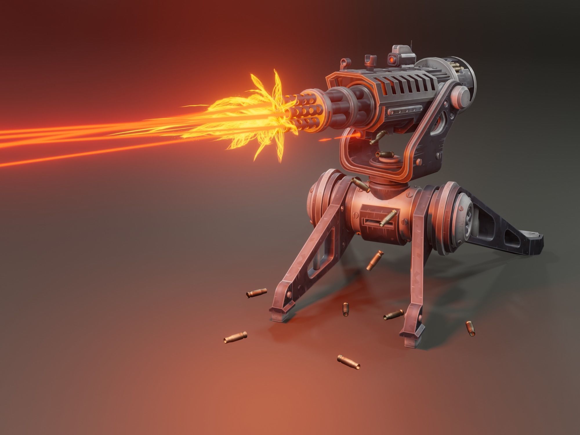 3D model Stylized turret VR / AR / low-poly | CGTrader