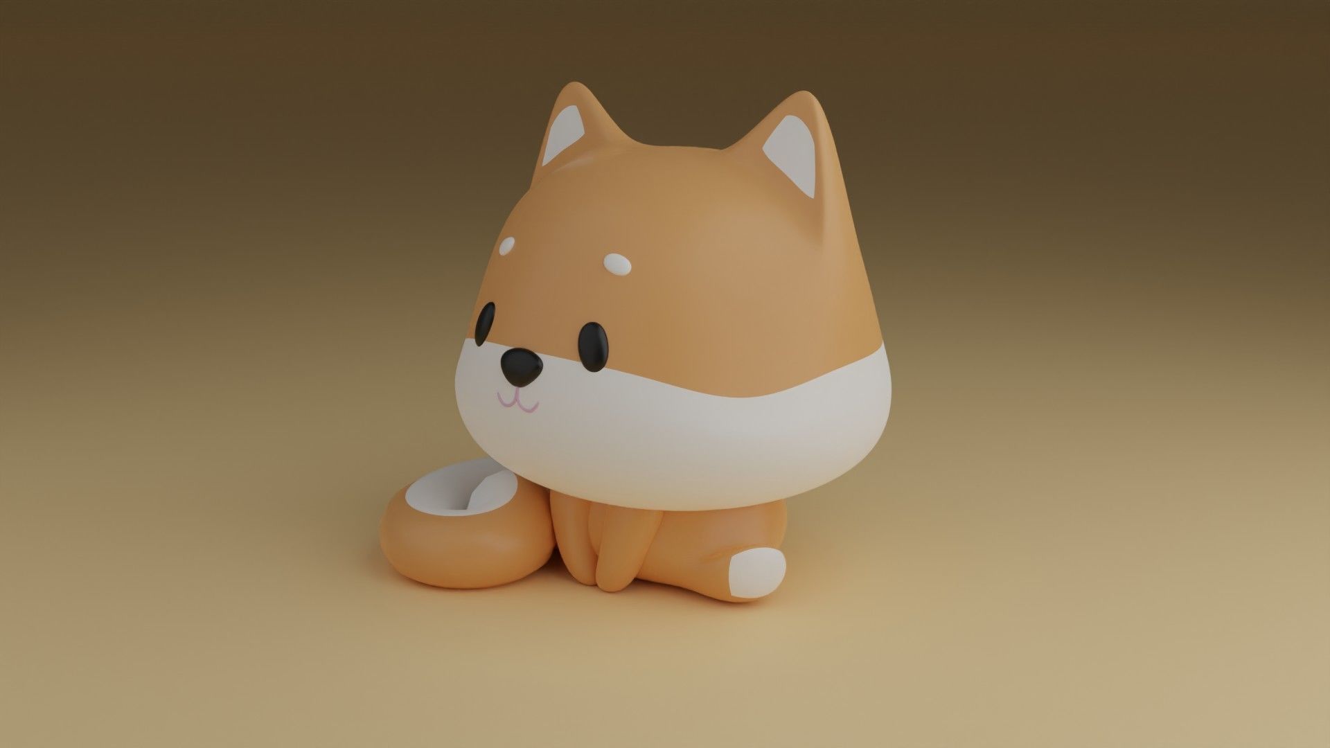 cute dog 3D model 3D printable | CGTrader