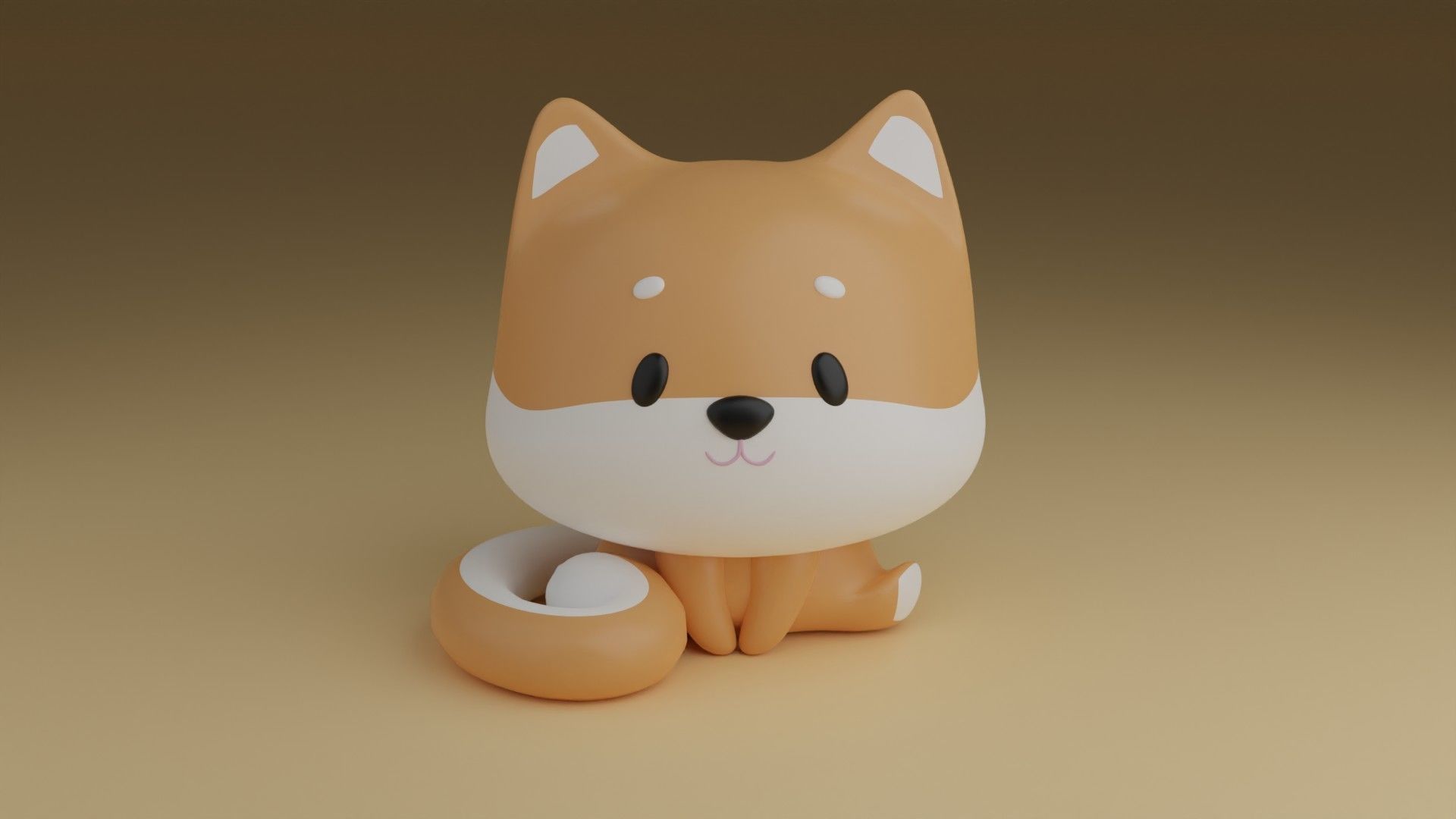 cute dog 3D model 3D printable | CGTrader