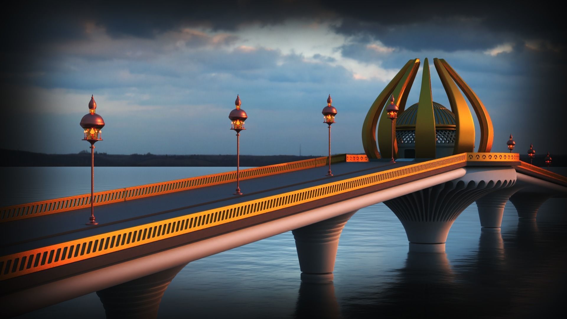 Fantasy Bridge 3D model | CGTrader