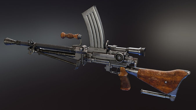 3D model Nambu Type 99 LMG VR / AR / low-poly | CGTrader