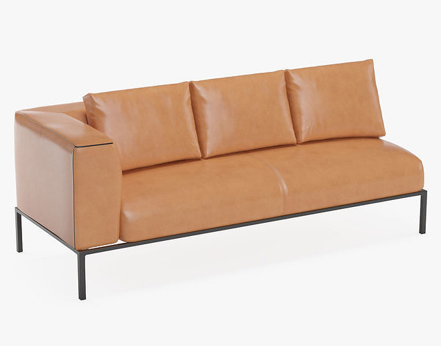 Raglan Sofa 3D model rigged | CGTrader