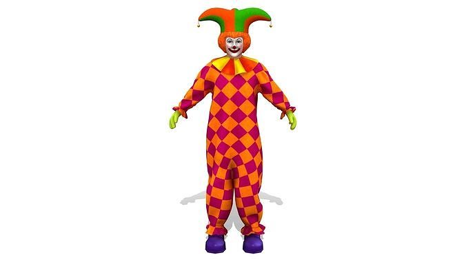 3D model Complete Clown Avatar VR / AR / low-poly | CGTrader