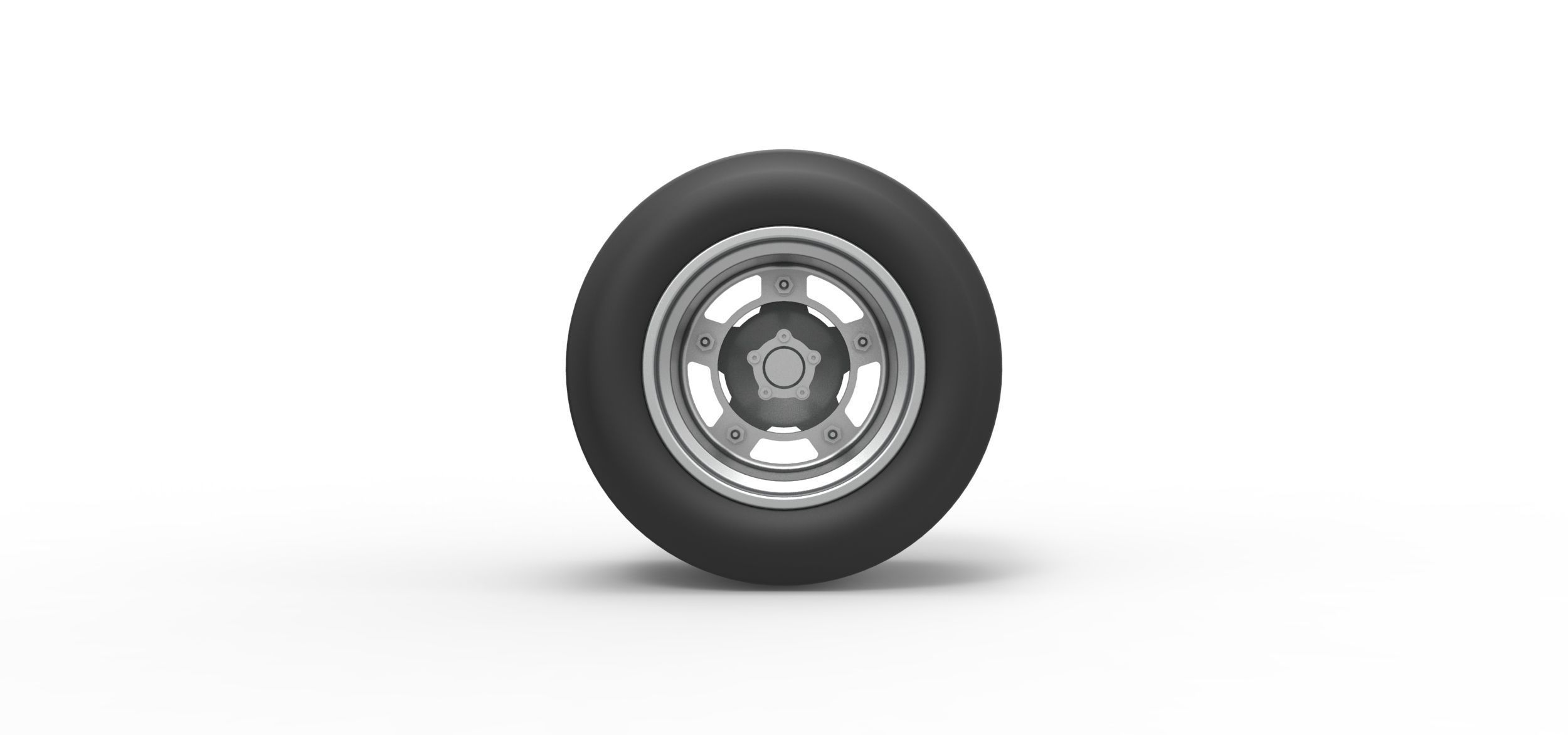 Diecast wheel from Asphalt Modified stock car Scale 1 to 25 3D model 3D ...