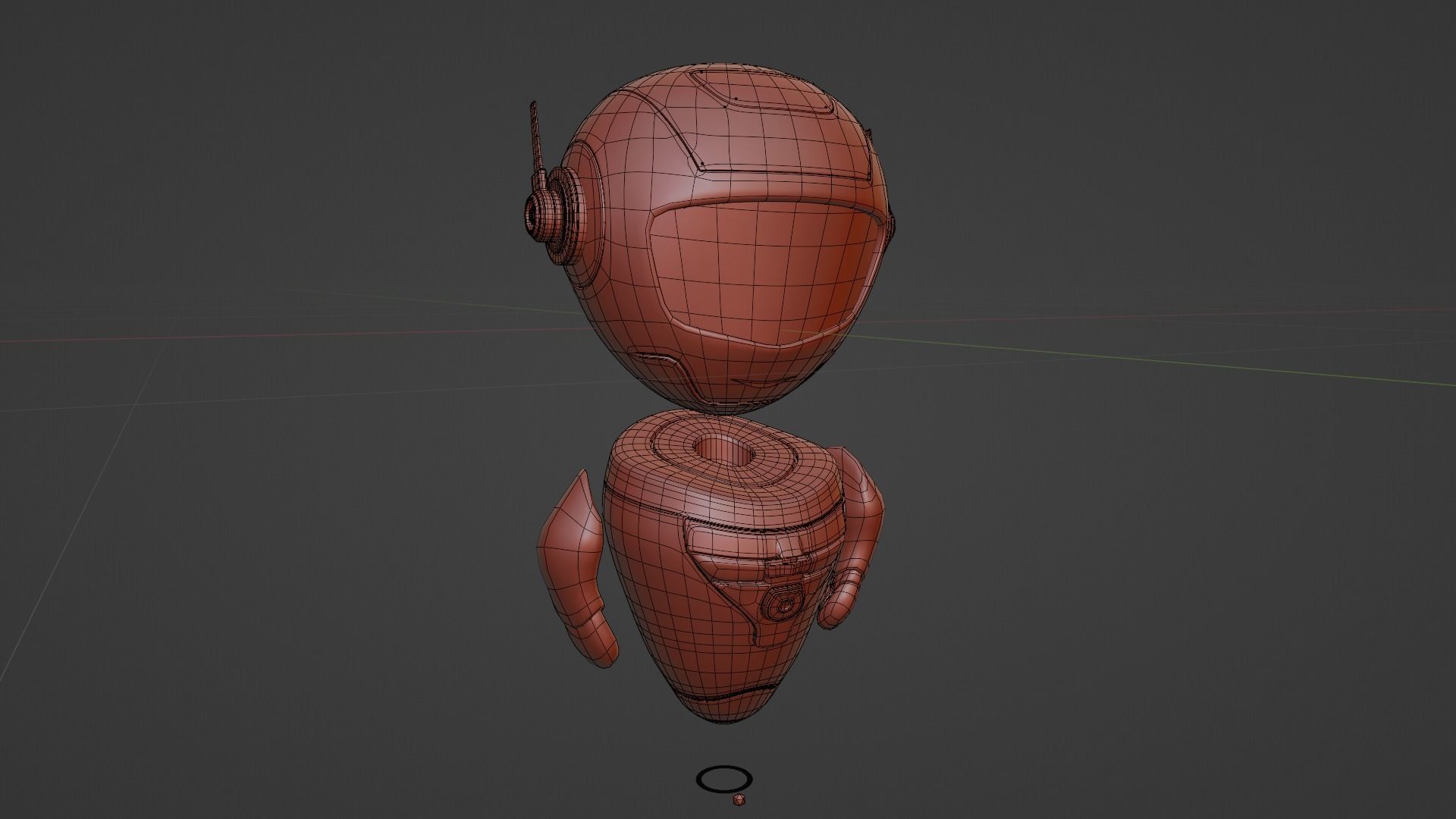 3D model Robot Pixar Stile - Blender3D - Rigged- Gun Animation VR / AR ...