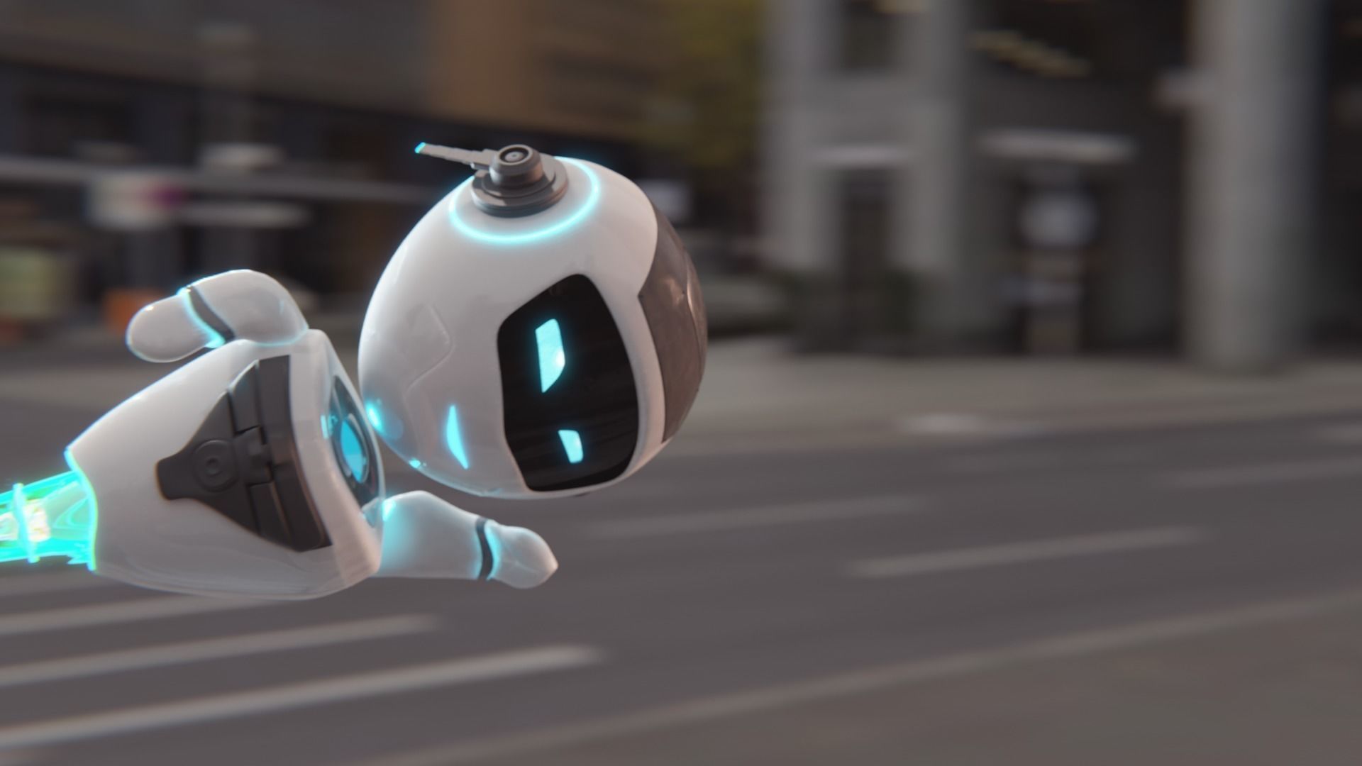 3D model Robot Pixar Stile - Blender3D - Rigged- Gun Animation VR / AR ...
