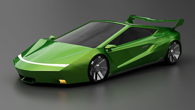 self-made racing car model 3D model | CGTrader