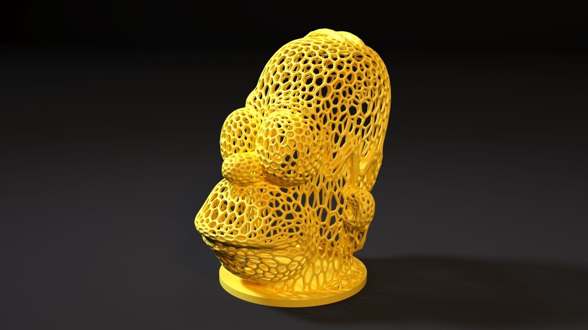 Homer Simpson 3D model 3D printable | CGTrader