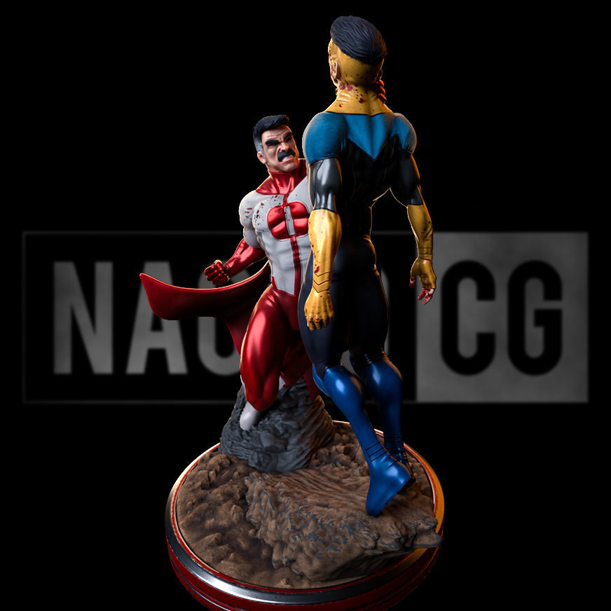 Fan Art - Omniman Defeats Invincible - Statue 3D model 3D printable ...