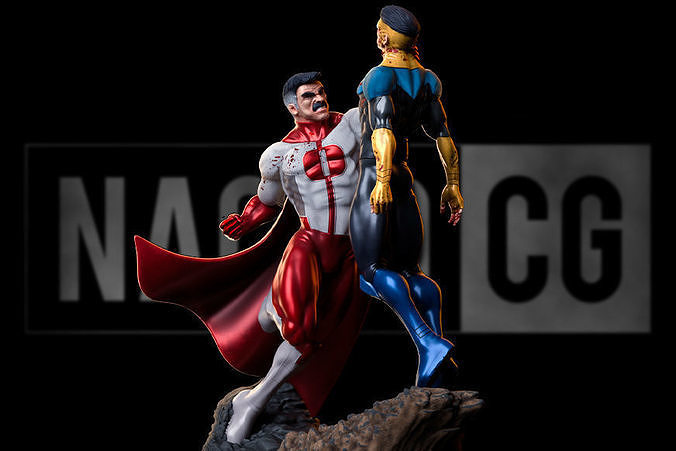 Fan Art - Omniman Defeats Invincible - Statue 3D model 3D printable ...
