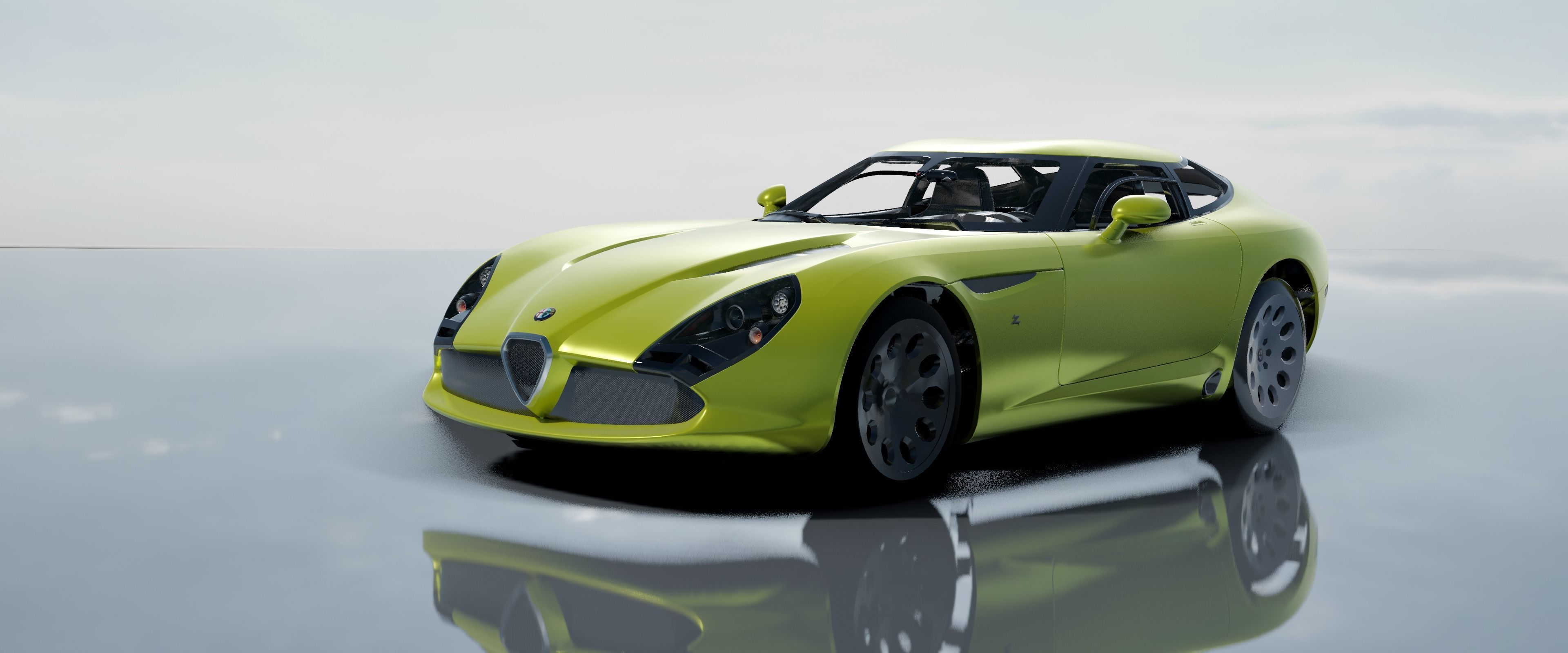3D model Alfa Romeo TZ3 Stradale Zagato VR / AR / low-poly | CGTrader