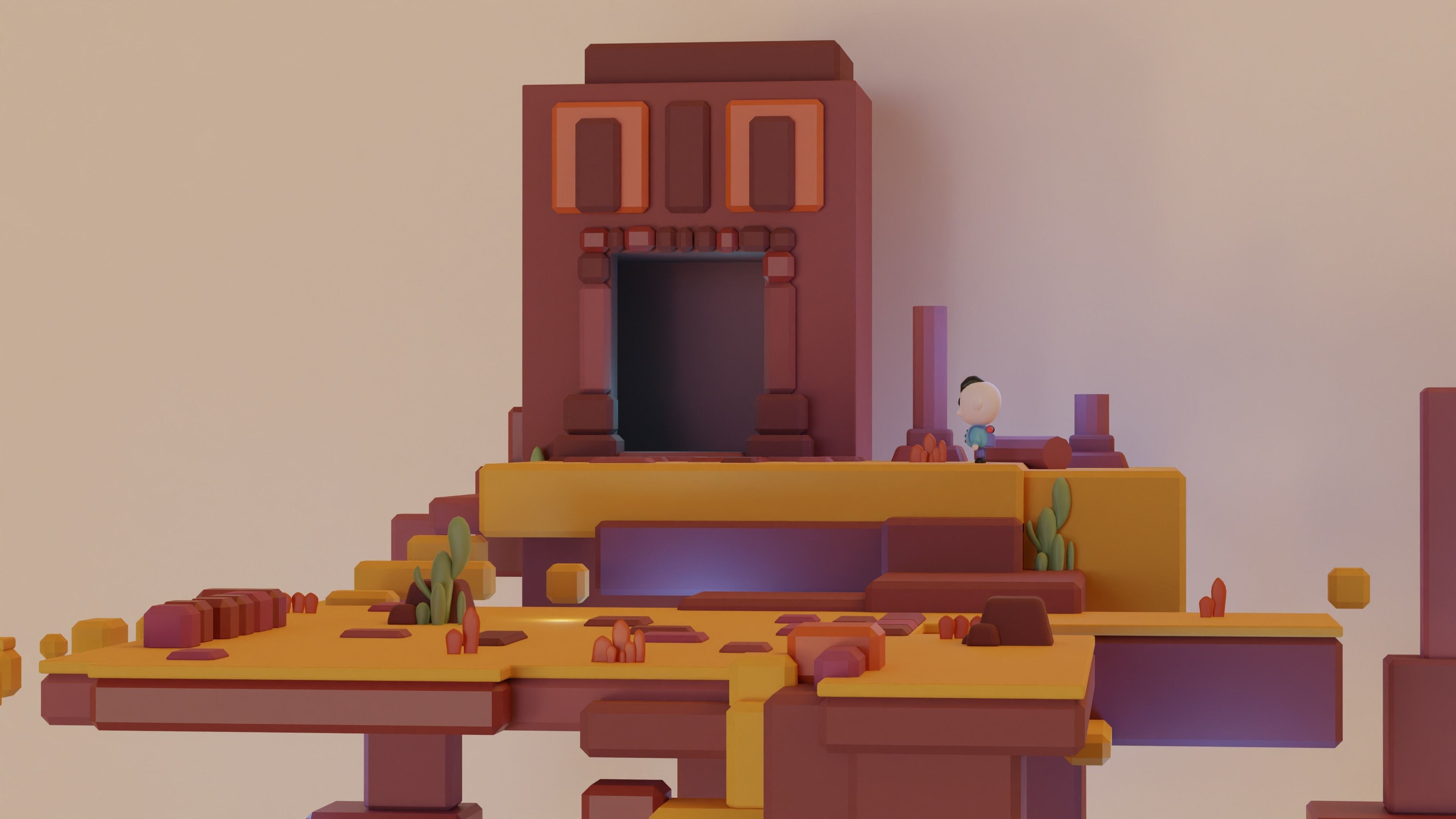 3D model Low poly Desert Landscape Assets VR / AR / low-poly | CGTrader