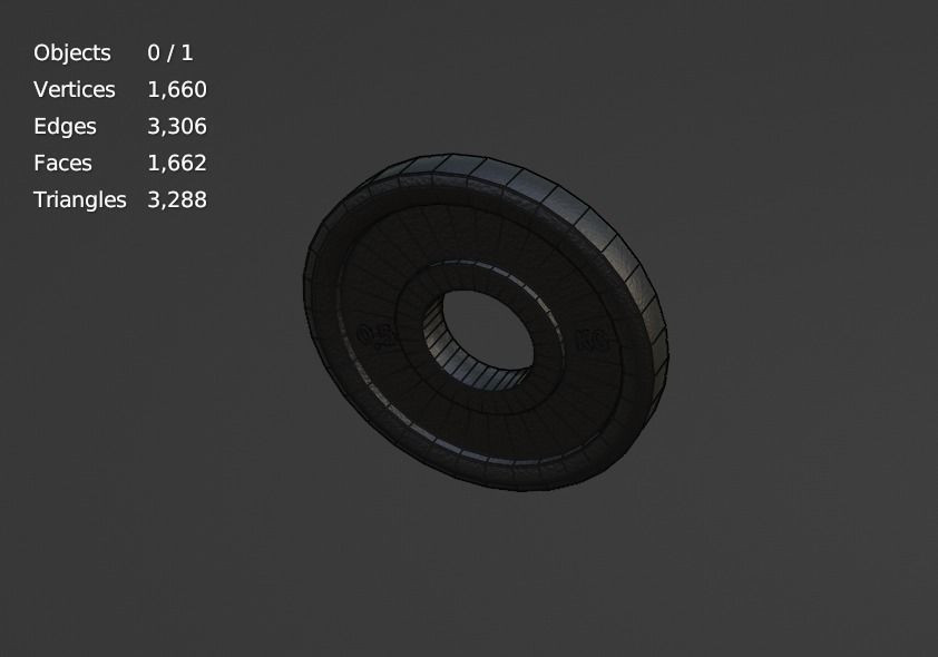 Dumbbell Realistic free 3D model | CGTrader