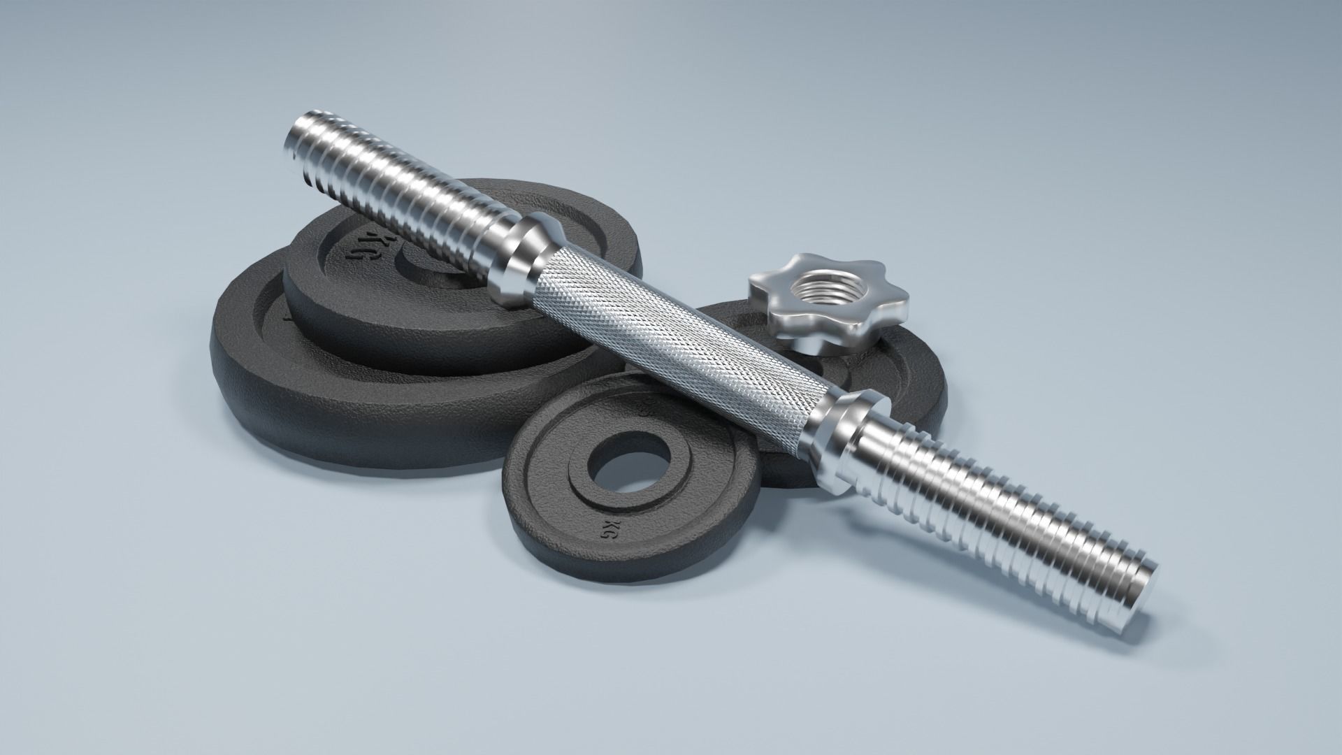 Dumbbell Realistic free 3D model | CGTrader