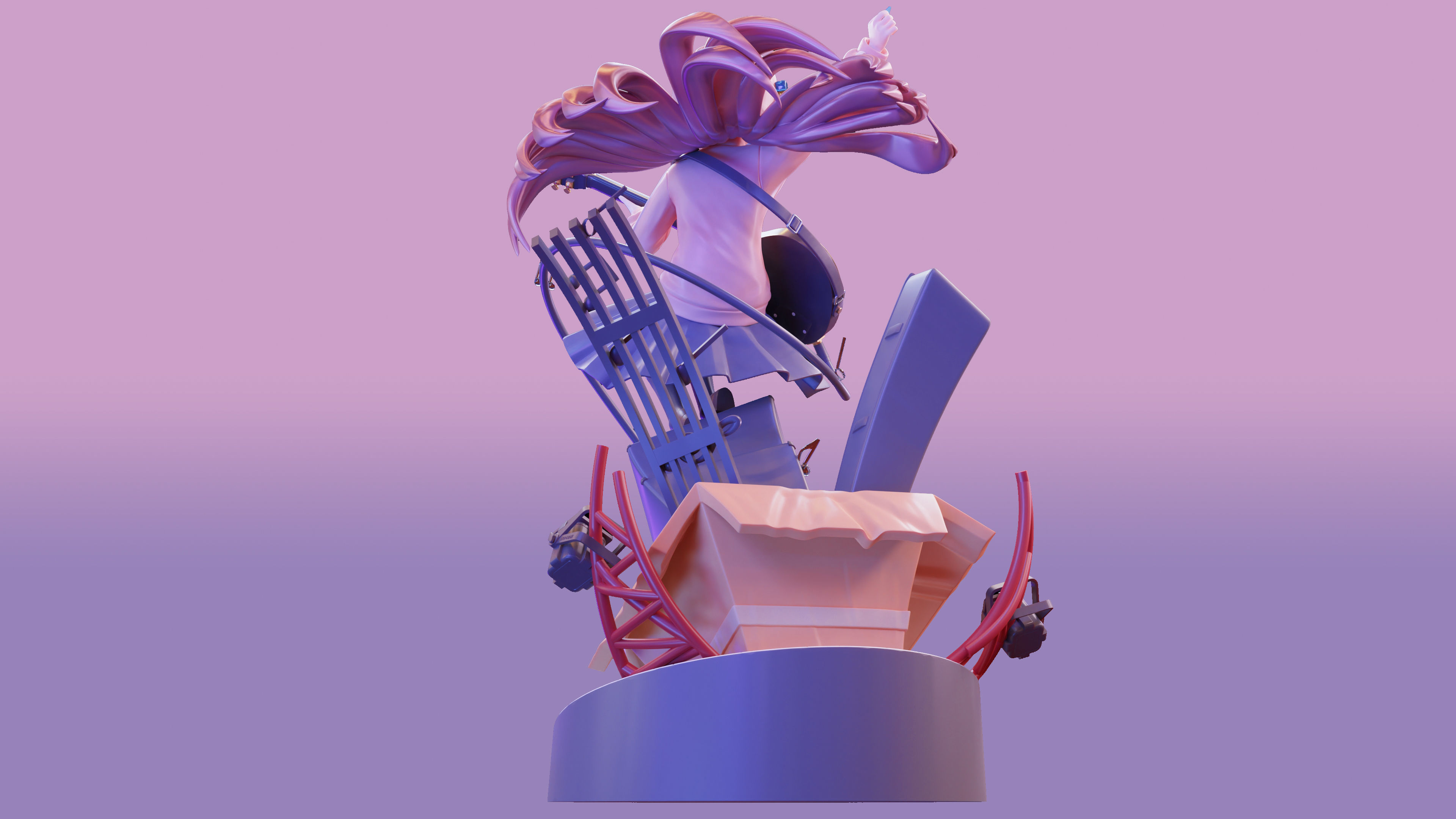 Hitori Gotoh - Bocchi The Rock 3d Print Figure 3D model 3D printable ...