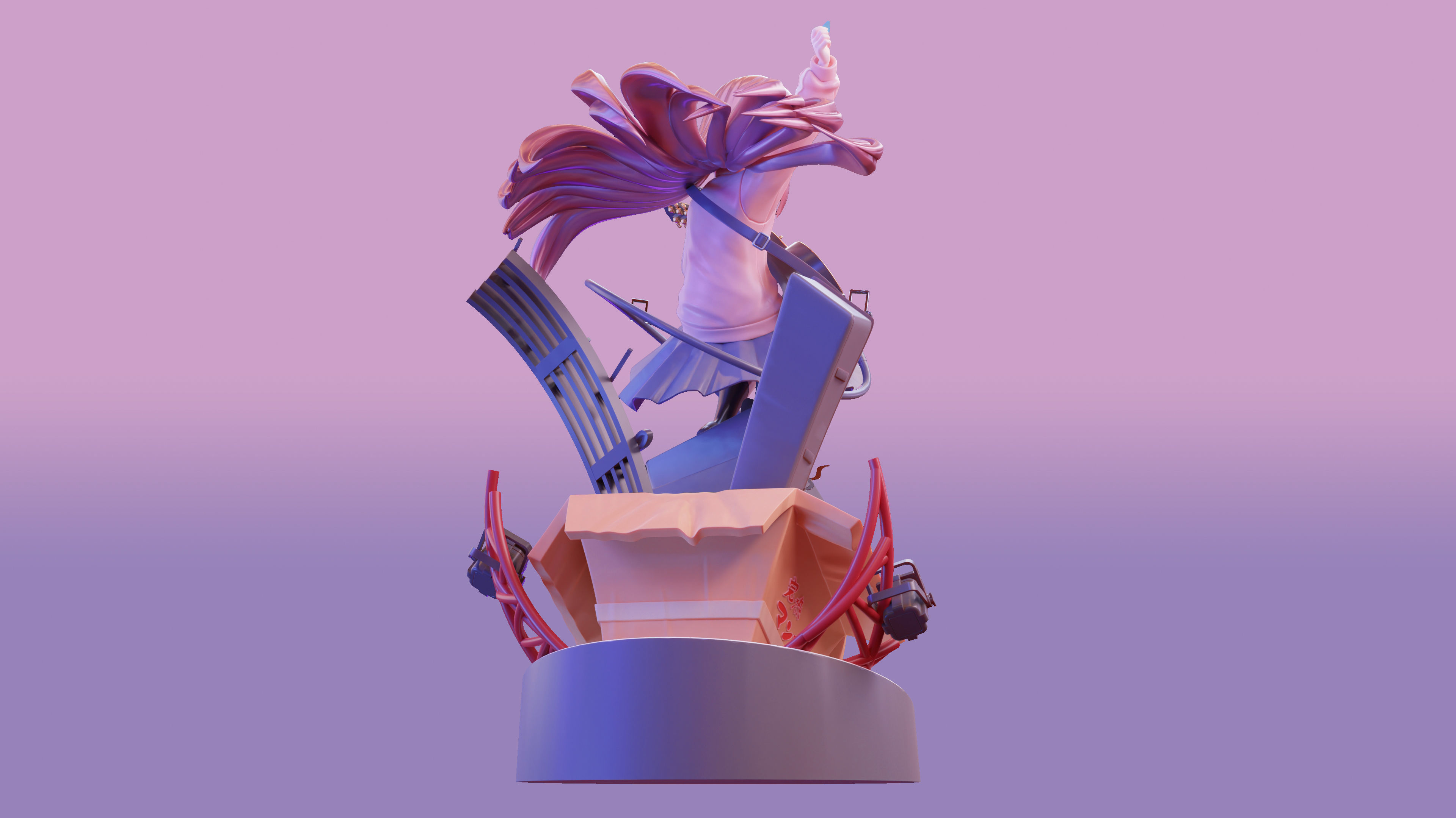 Hitori Gotoh - Bocchi The Rock 3d Print Figure 3D model 3D printable ...