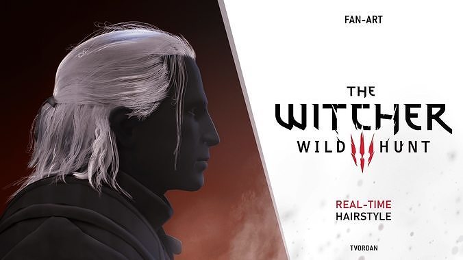 3D model NextGen The Witcher 3 hairstyle VR / AR / low-poly | CGTrader