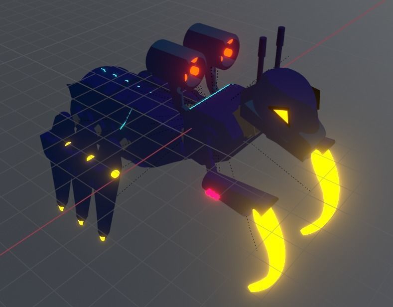 3D model Cyber Mantis VR / AR / low-poly | CGTrader