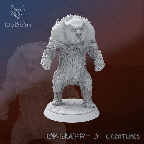 Owlbear 3 - Creatures 3D model 3D printable | CGTrader