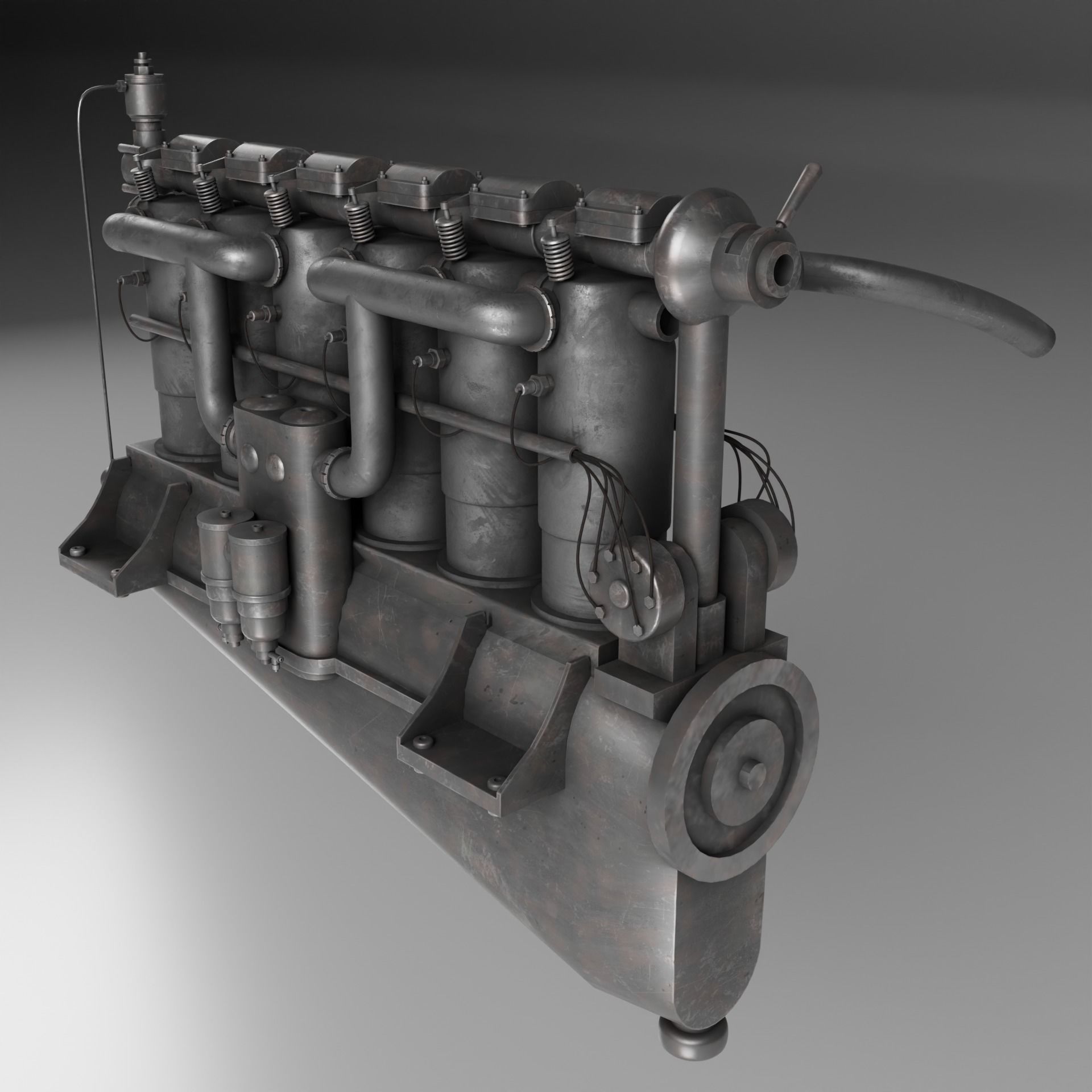 3D model Mercedes DIII VR / AR / low-poly | CGTrader
