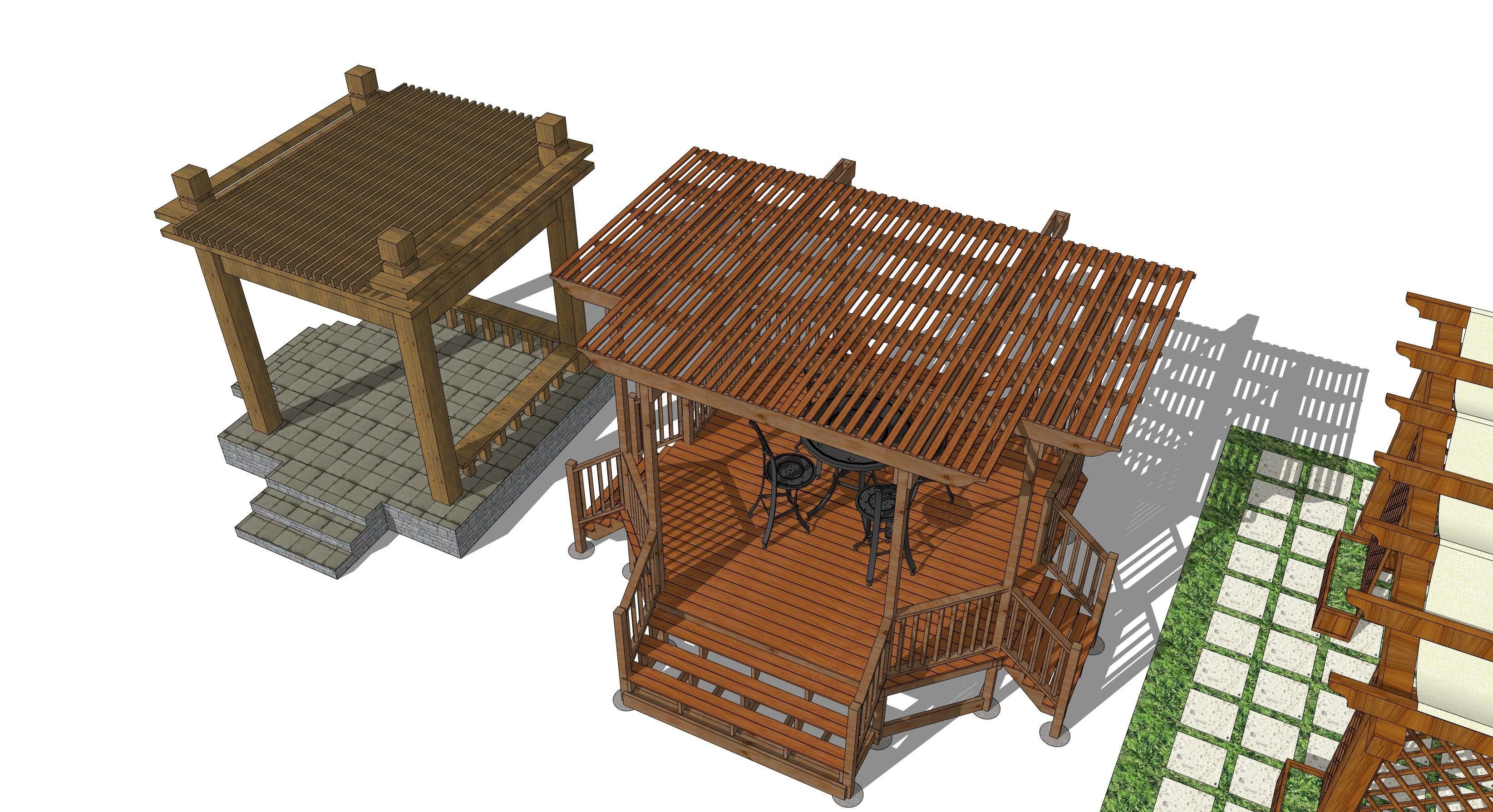 3d model gazebos pergola 3D model | CGTrader
