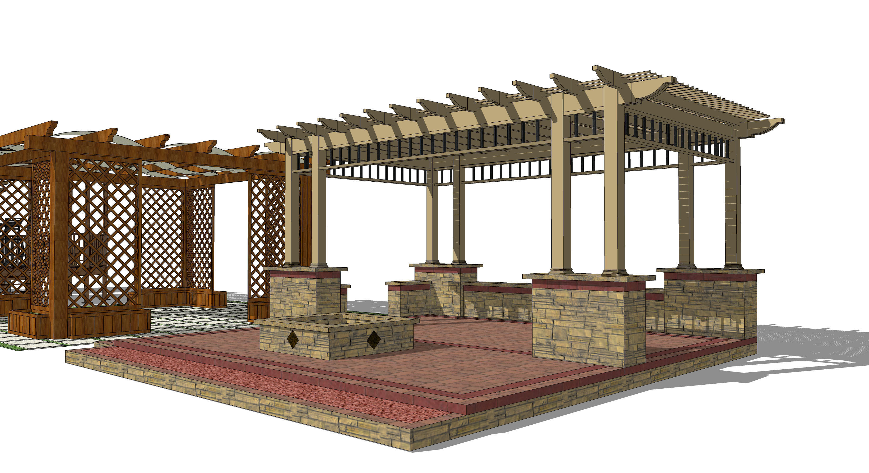 3d model gazebos pergola 3D model | CGTrader
