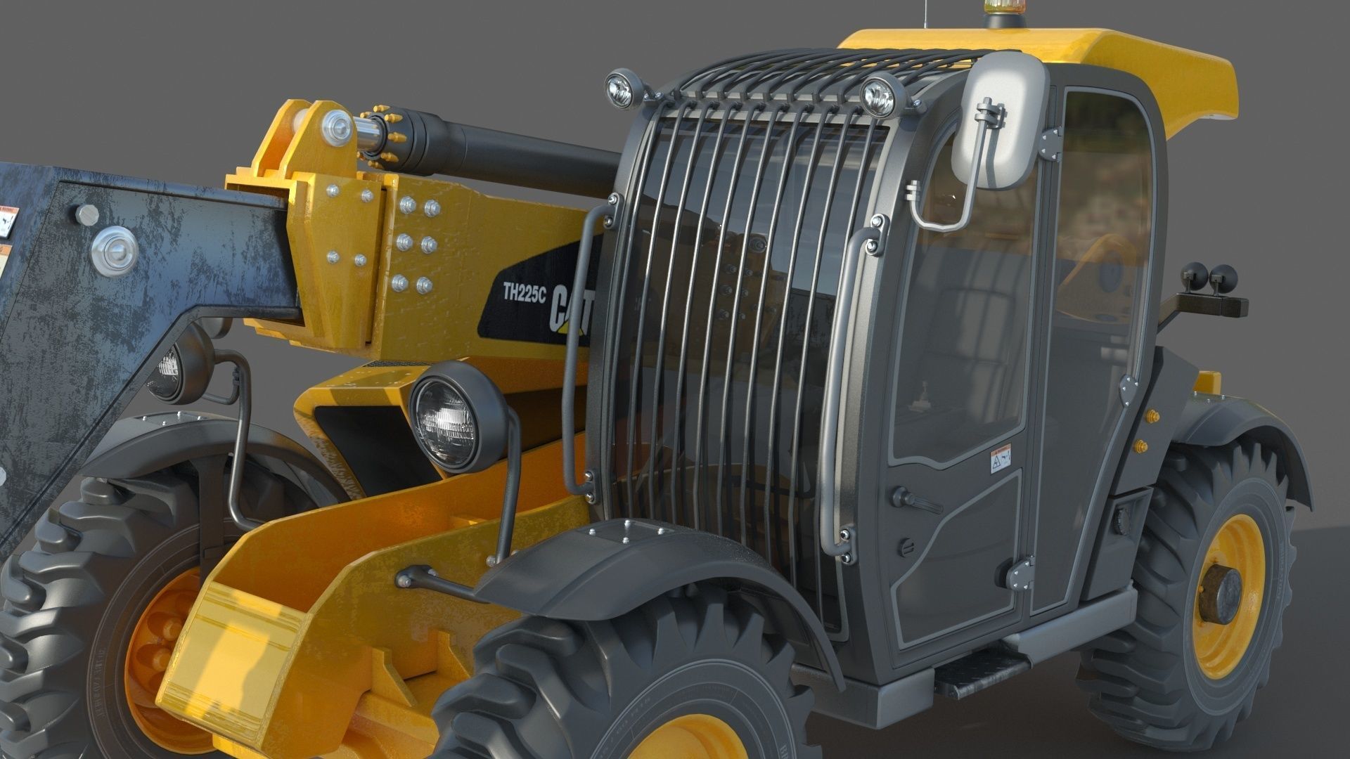 Caterpillar Cat Telehandler TH255C 3D model | CGTrader