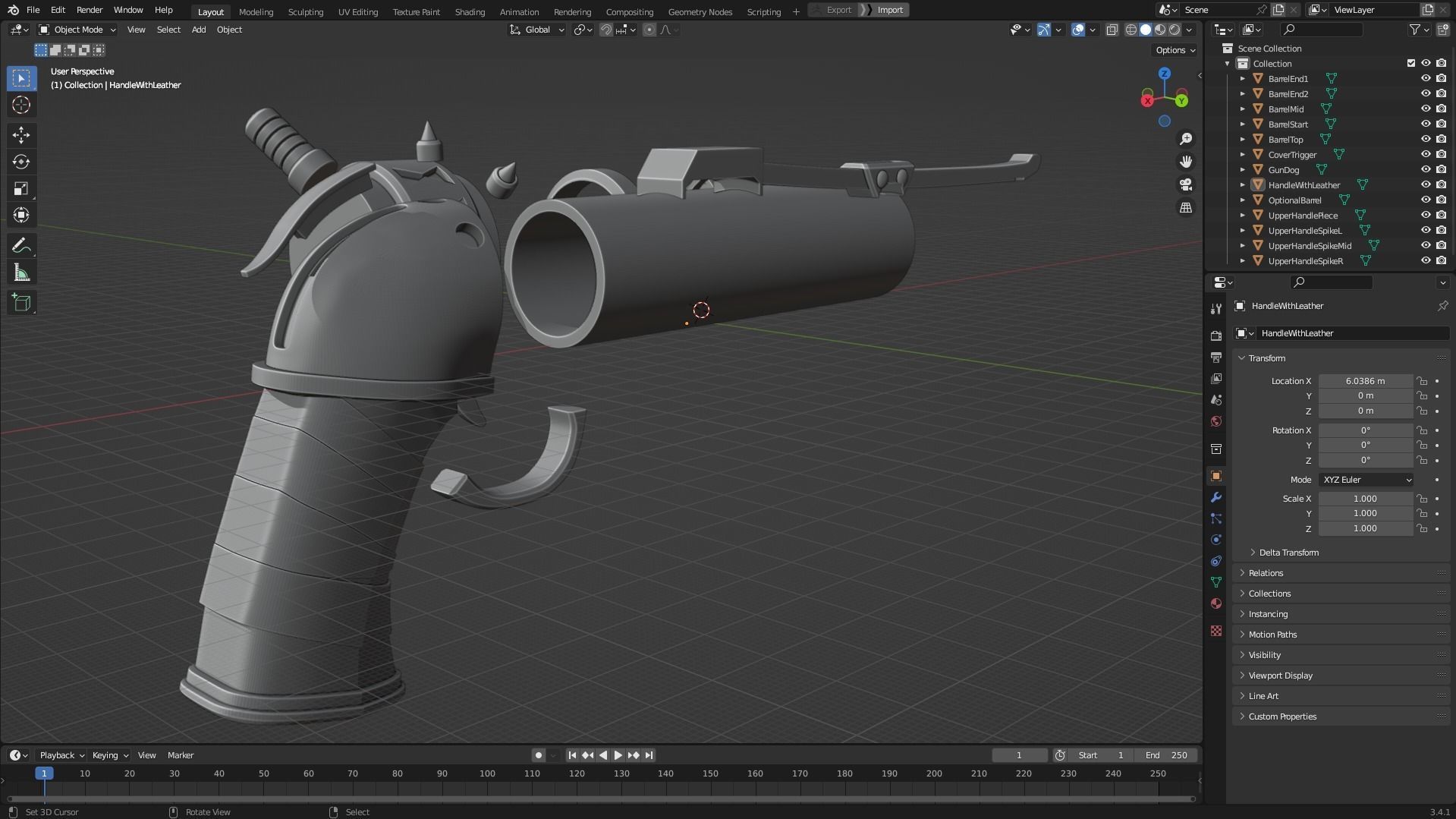 Arcane Jinx Zap Zap Pistol for Cosplay 3D model 3D printable | CGTrader