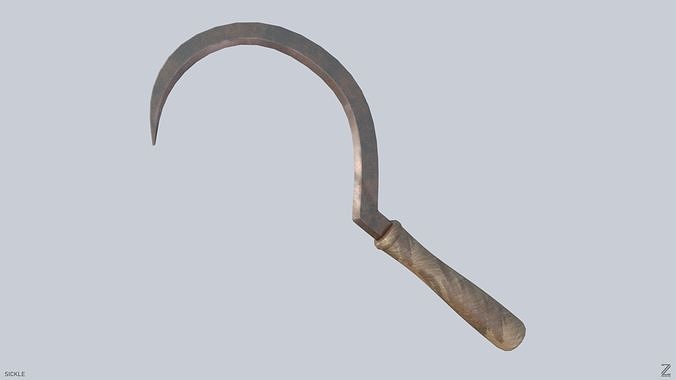 3D model Farm sickle VR / AR / low-poly | CGTrader