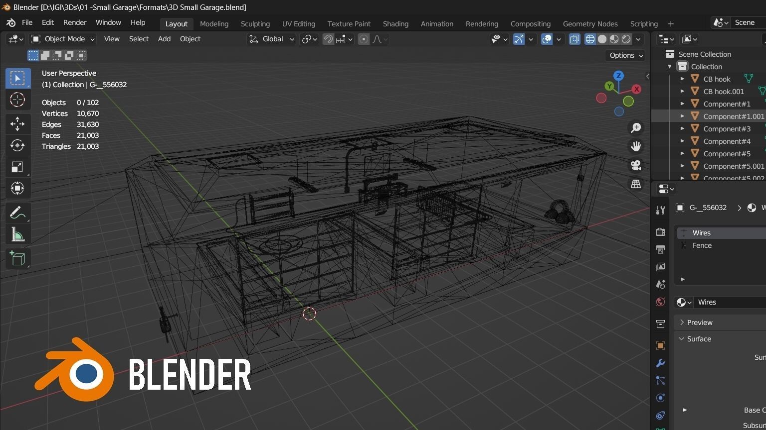 Project IGI Garage 3D model animated | CGTrader