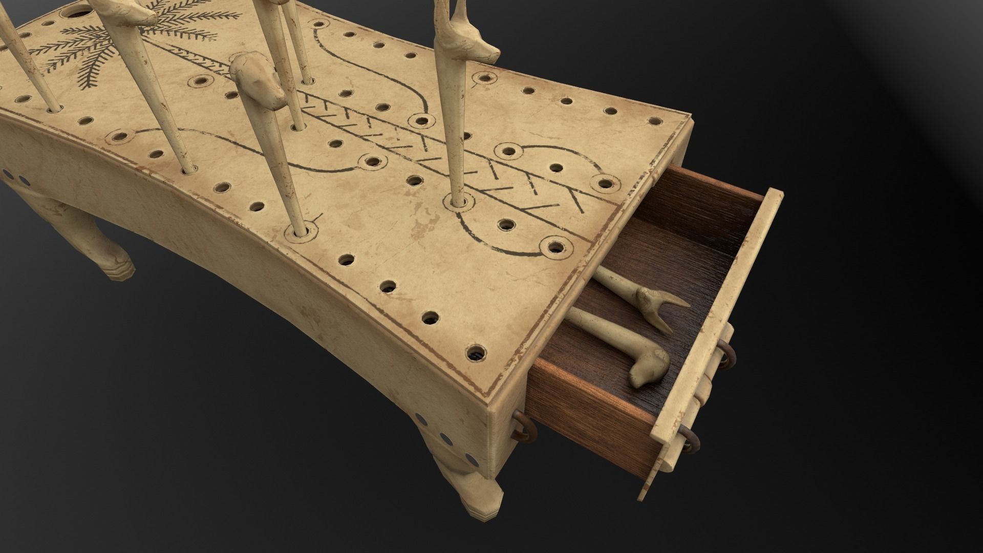 3D model Hounds and Jackals - Gameready Egyptian Boardgame model VR ...