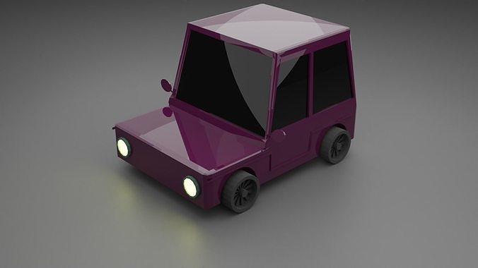3D model Sleek Low Poly Car Model - Perfect for Your CG Projects VR ...