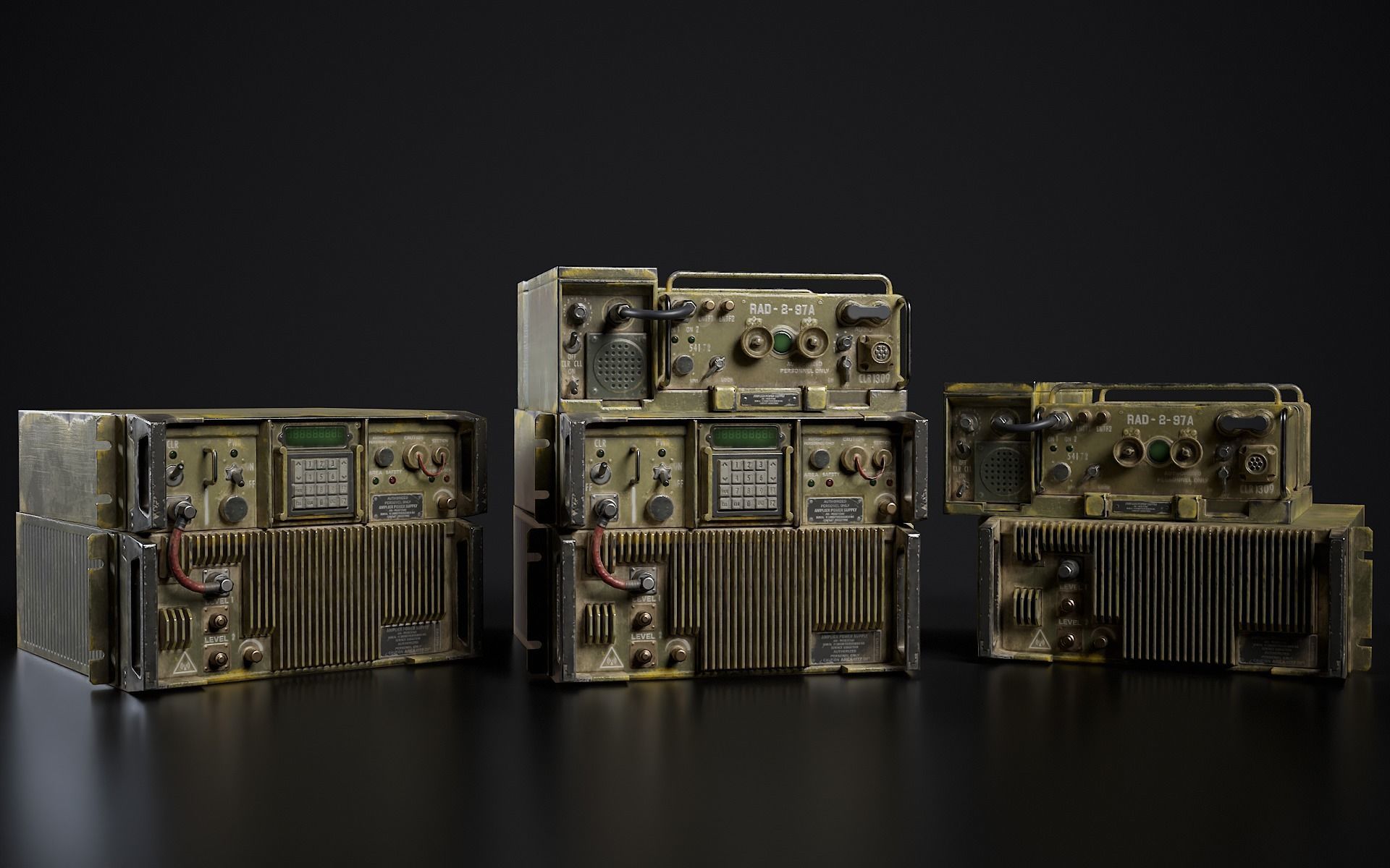 3D model Old Military Radio Station PRC-77 VR / AR / low-poly | CGTrader