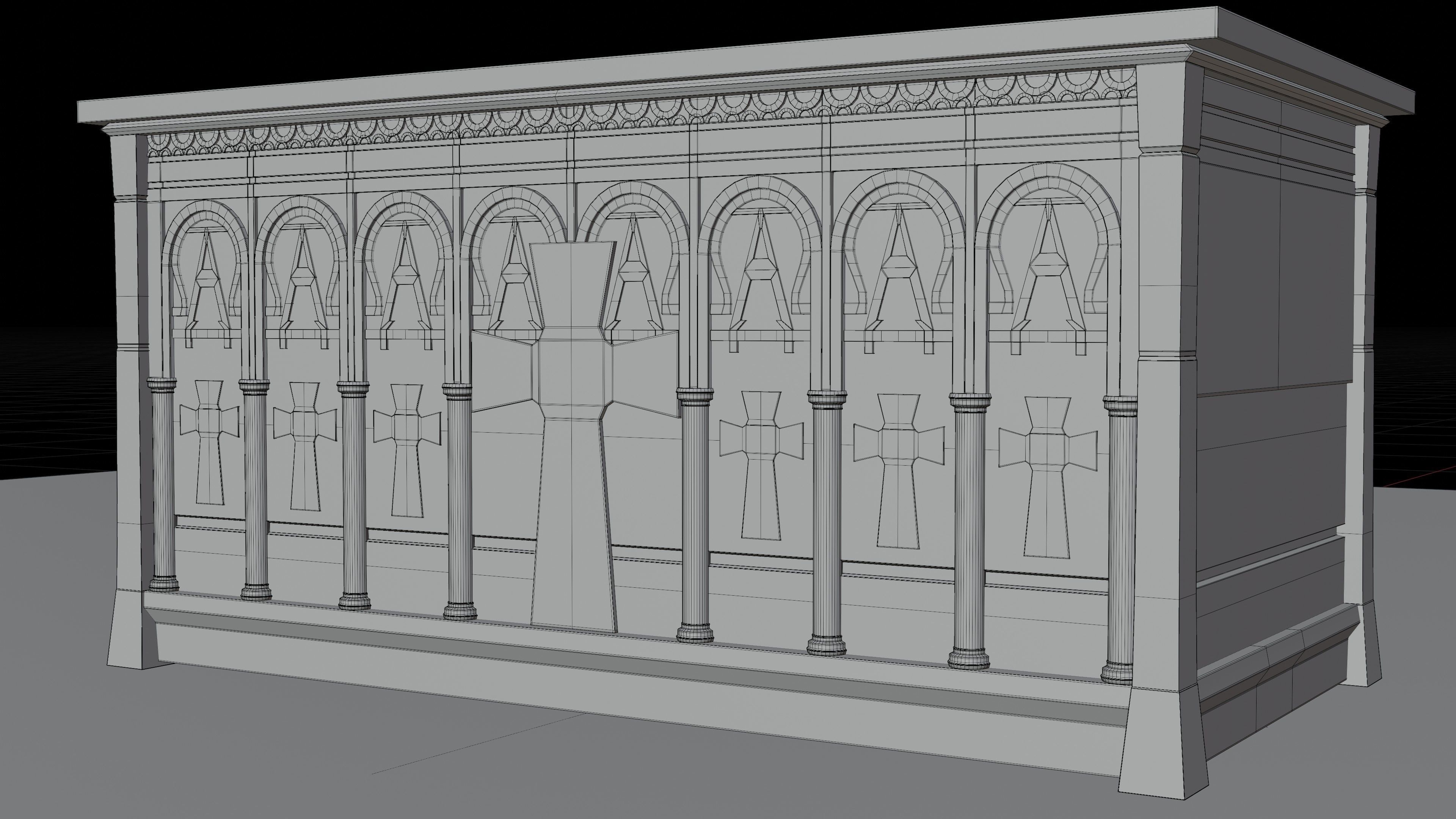 Table Altar Church 3D model | CGTrader