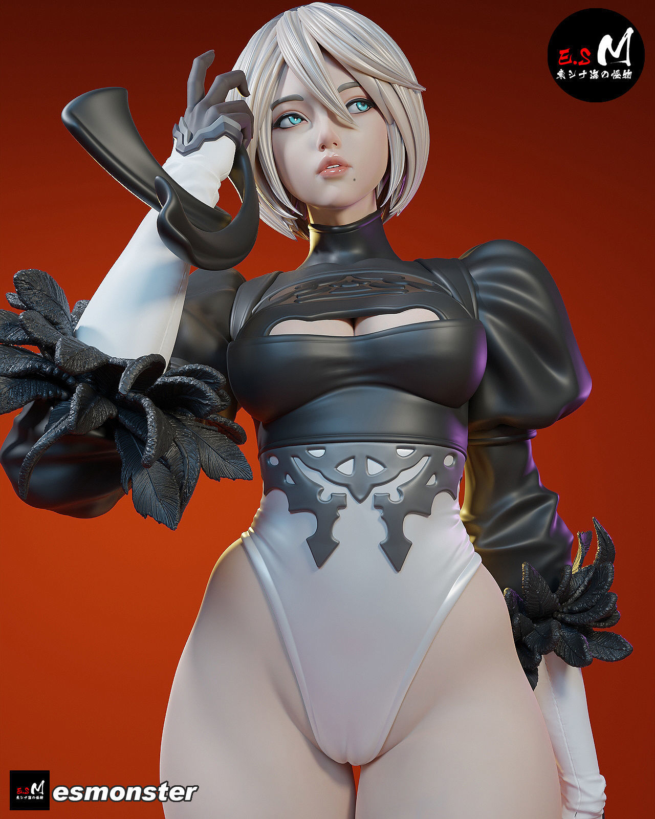 2B NieR Automata 3D model 3D printable | CGTrader