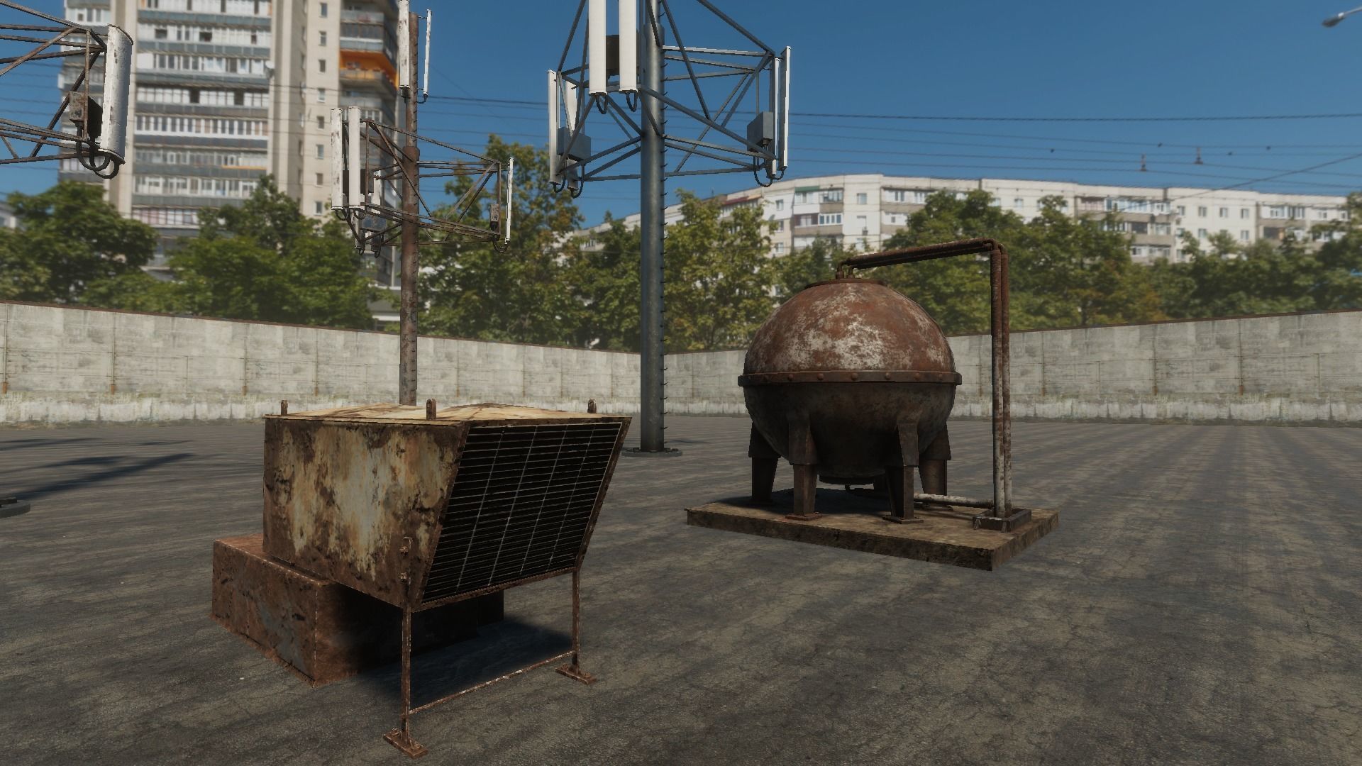 3D model HQ Rooftop Props Collection - PBR VR / AR / low-poly | CGTrader