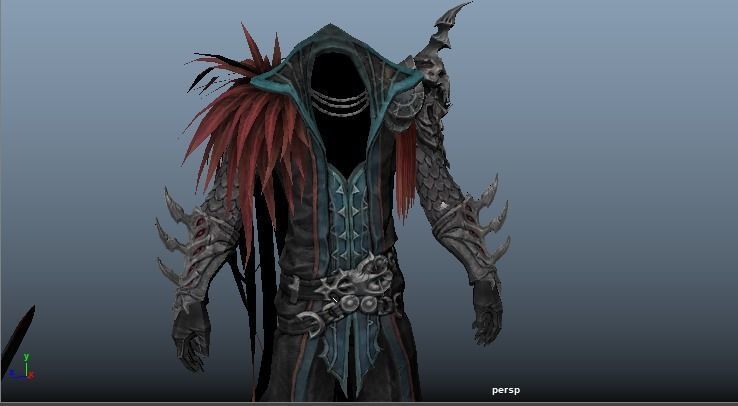 3D model Vampire Cloth deadly VR / AR / low-poly | CGTrader