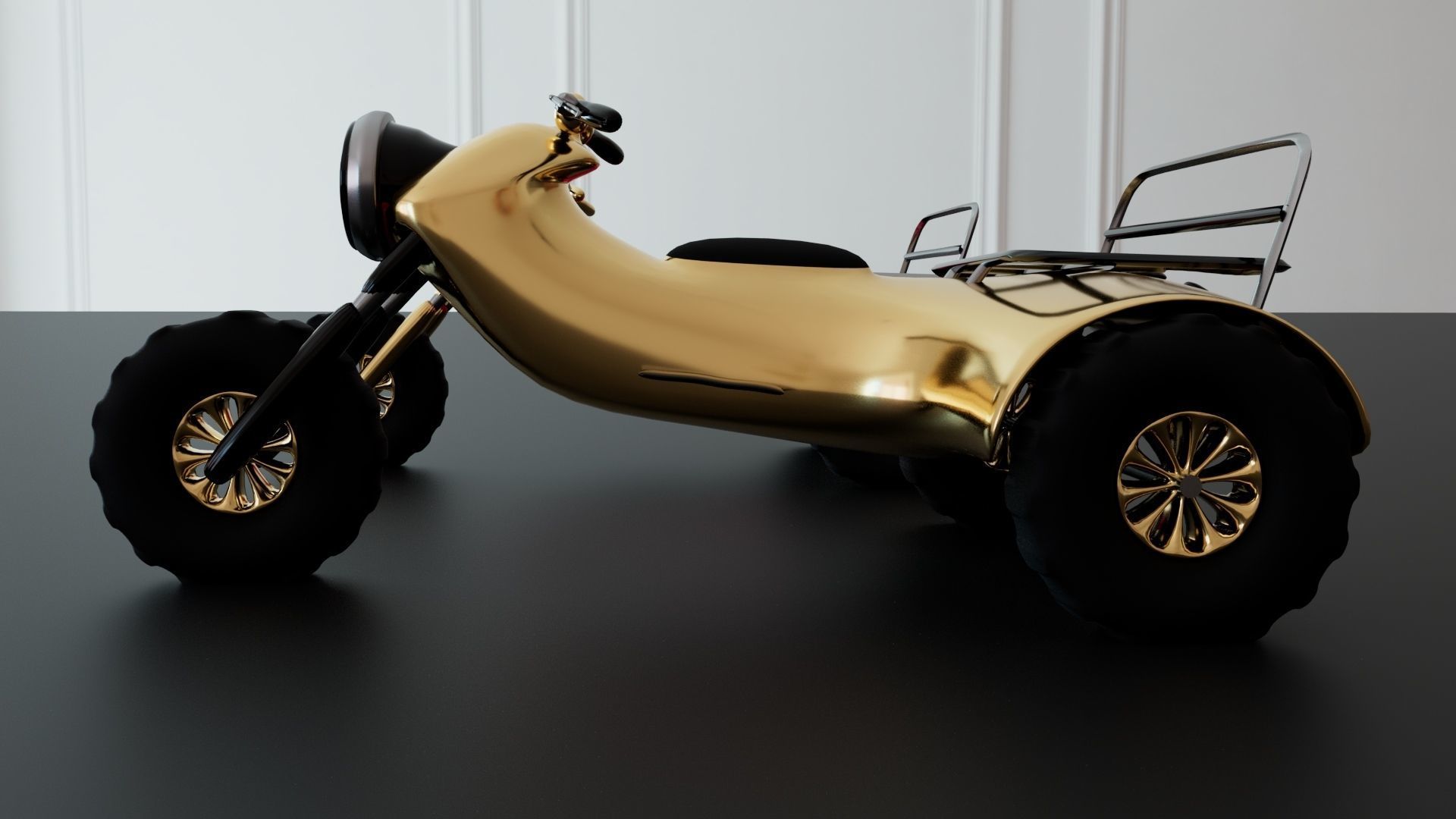 3D model 3 Wheeler Bike VR / AR / low-poly | CGTrader