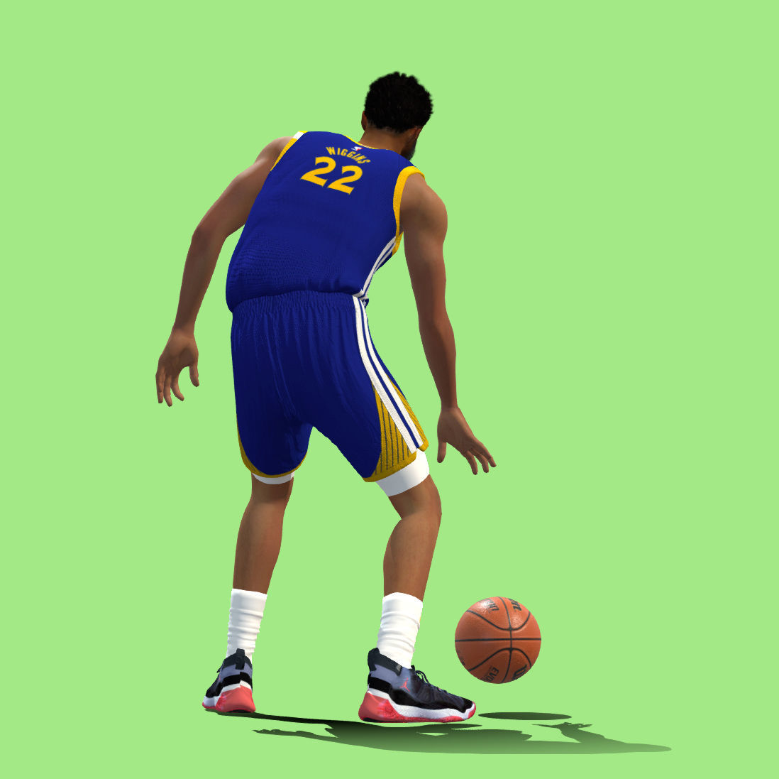 3D Rigged Andrew Wiggins Golden State Warriors NBA 3D model animated ...