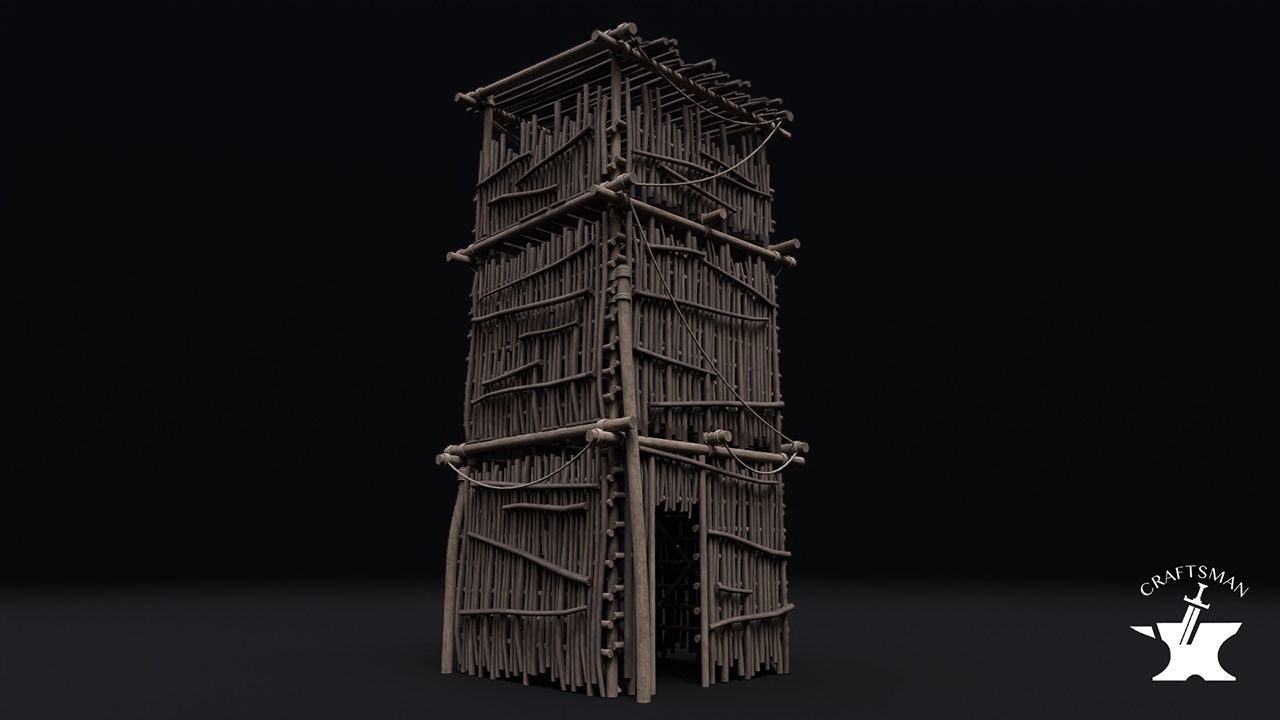 3D model Realistic Medieval Watchtower VR / AR / low-poly | CGTrader
