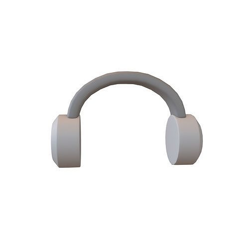 3D model Headphone Icon V2 003 VR / AR / low-poly | CGTrader