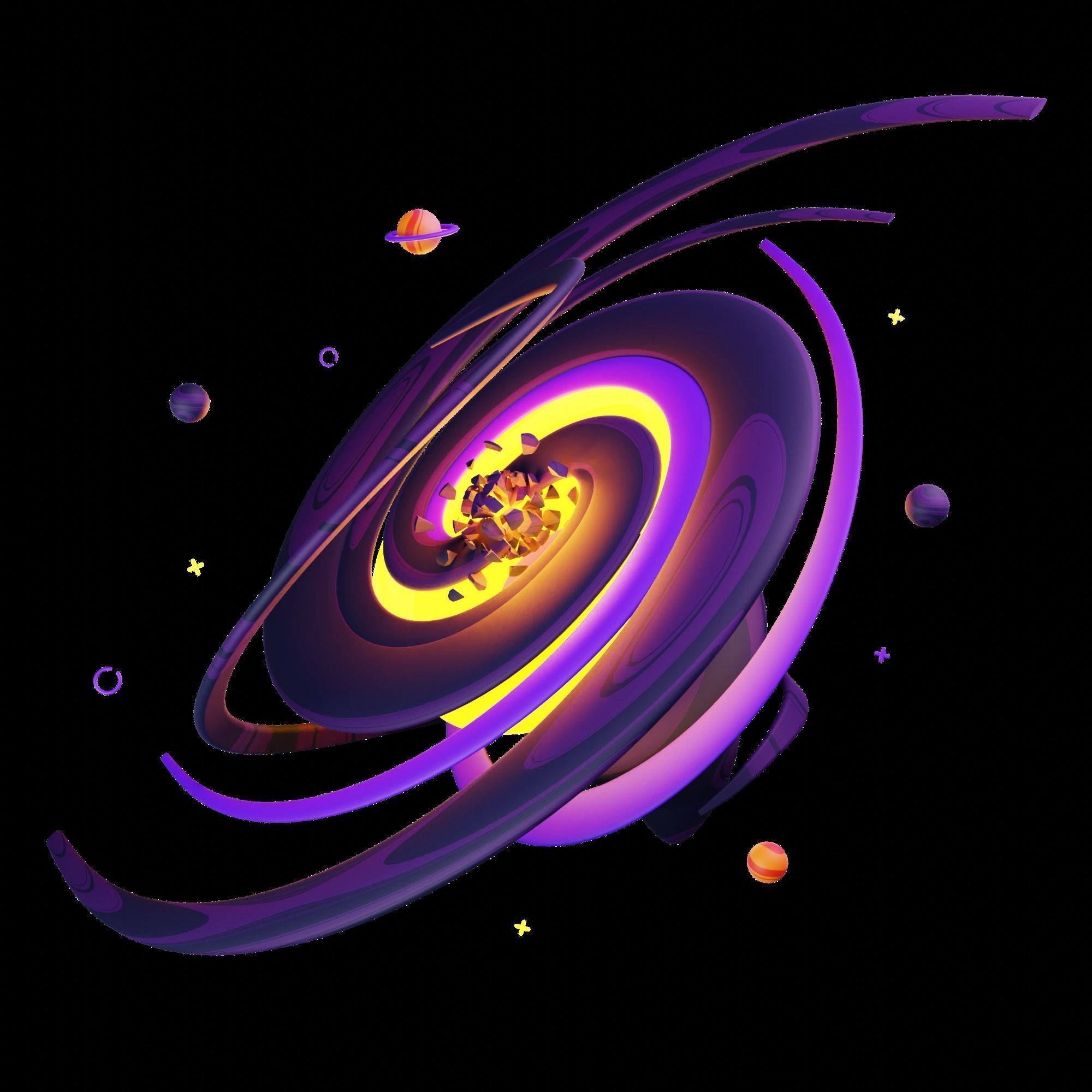 3D Space Icons 3D model | CGTrader