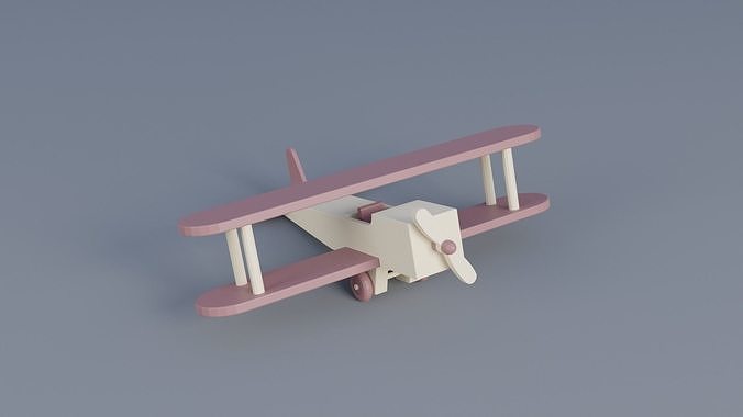 3D model Wooden Plane VR / AR / low-poly | CGTrader