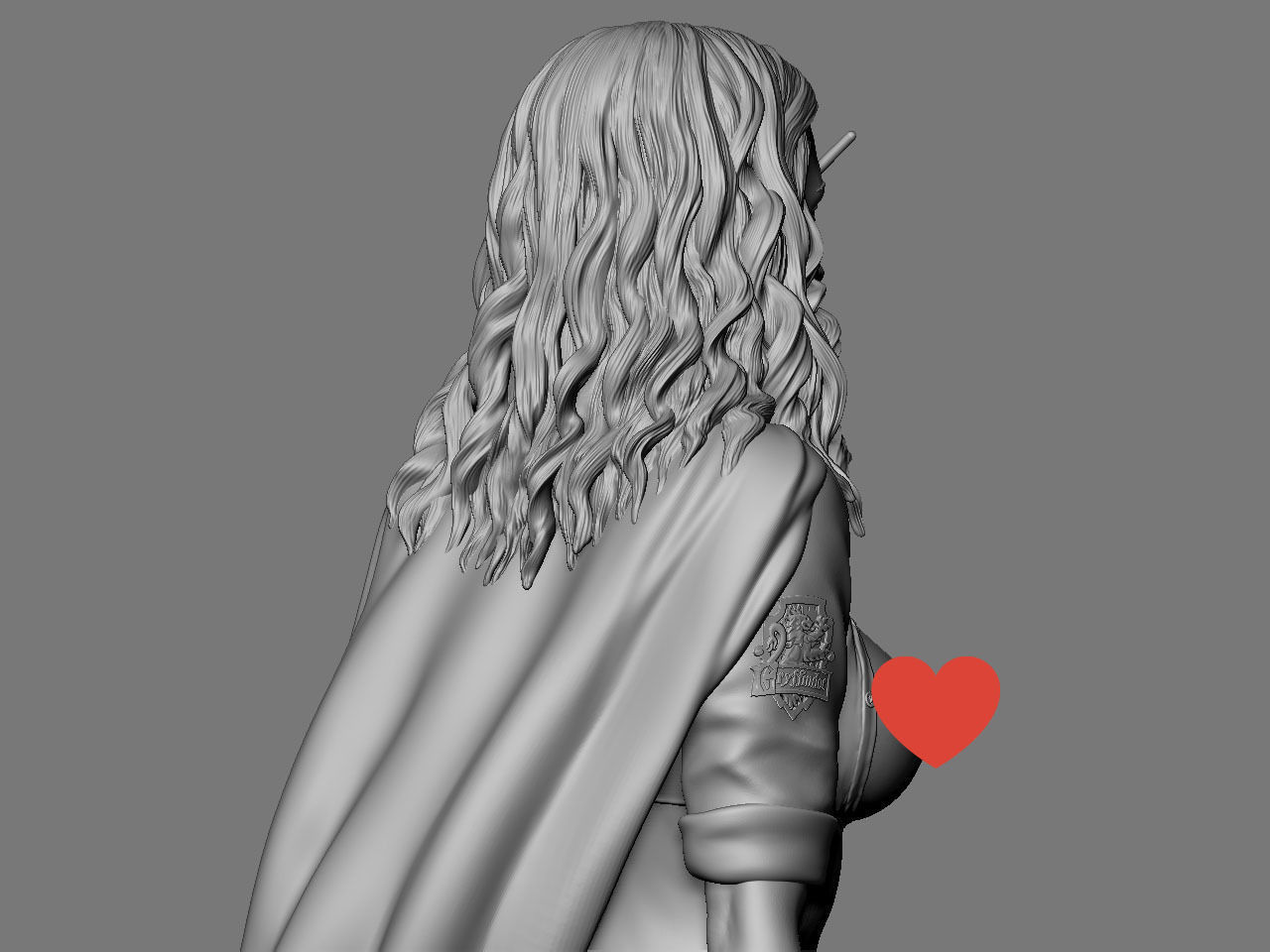 Hermione Adult on the Broomstick NSFW 3D model 3D printable | CGTrader