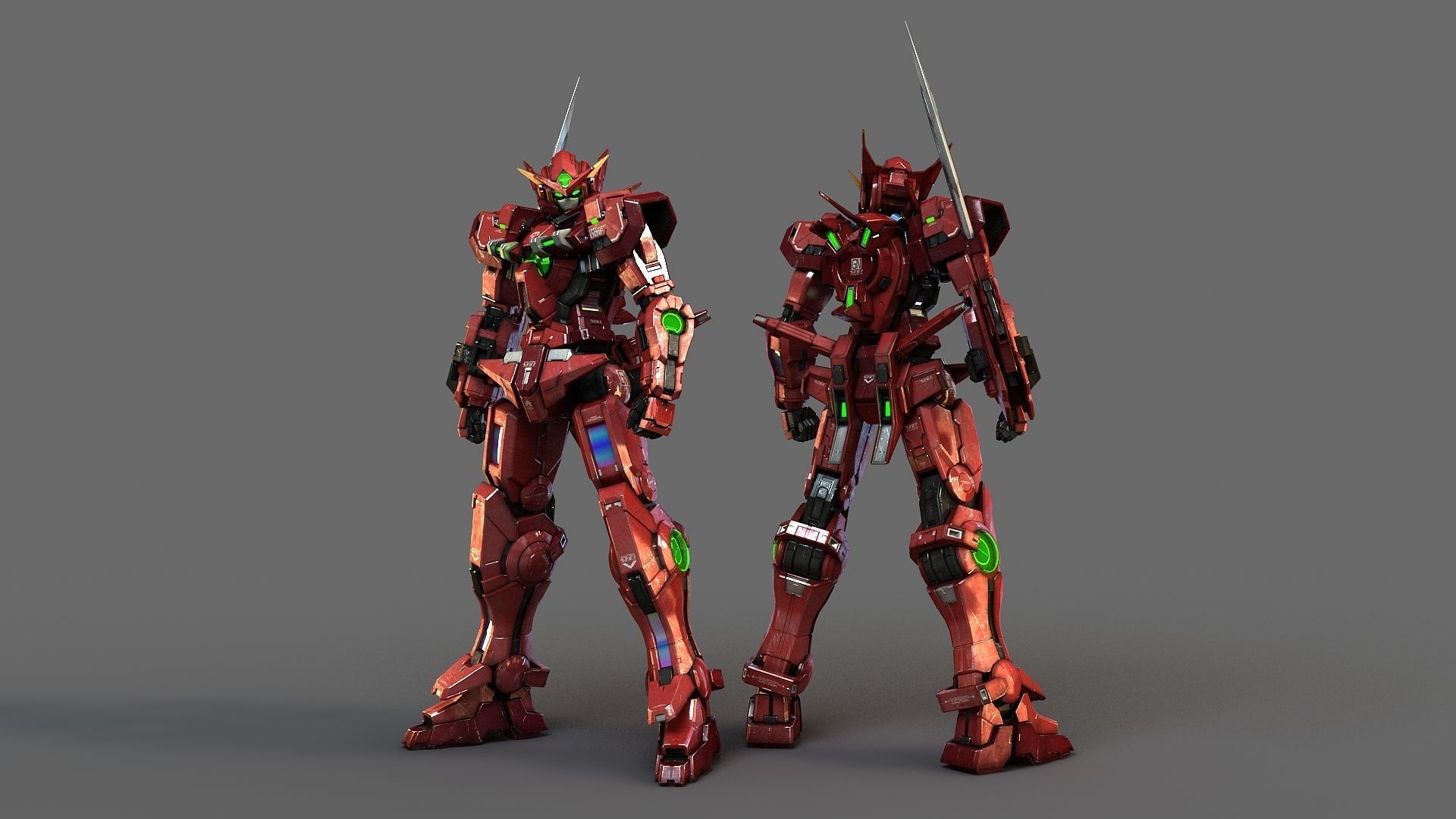 MOBILE SUIT GNY-001F GUNDAM ASTRAEA TYPE-F AVARANG DASH OP-SET 3D model ...